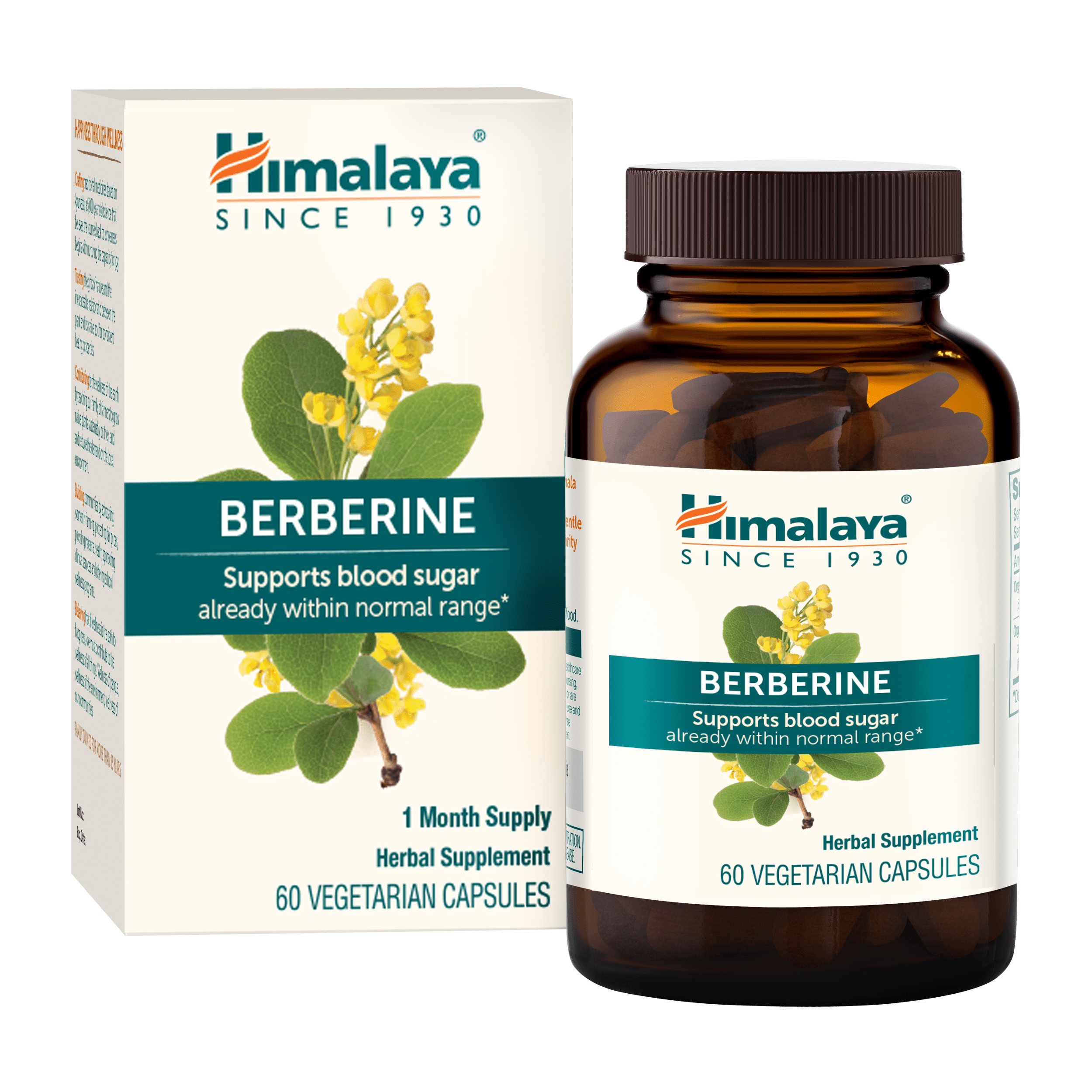 Himalaya Herbal Health Supplement - Berberine for Holistic Metabolism ...
