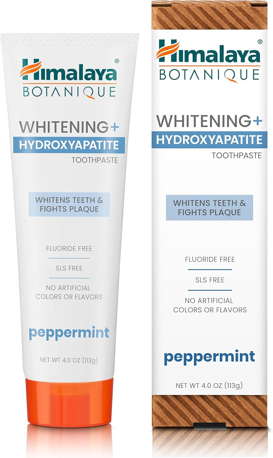 Himalaya Whitening Hydroxyapatite Toothpaste Peppermint Flavor 4 oz ...
