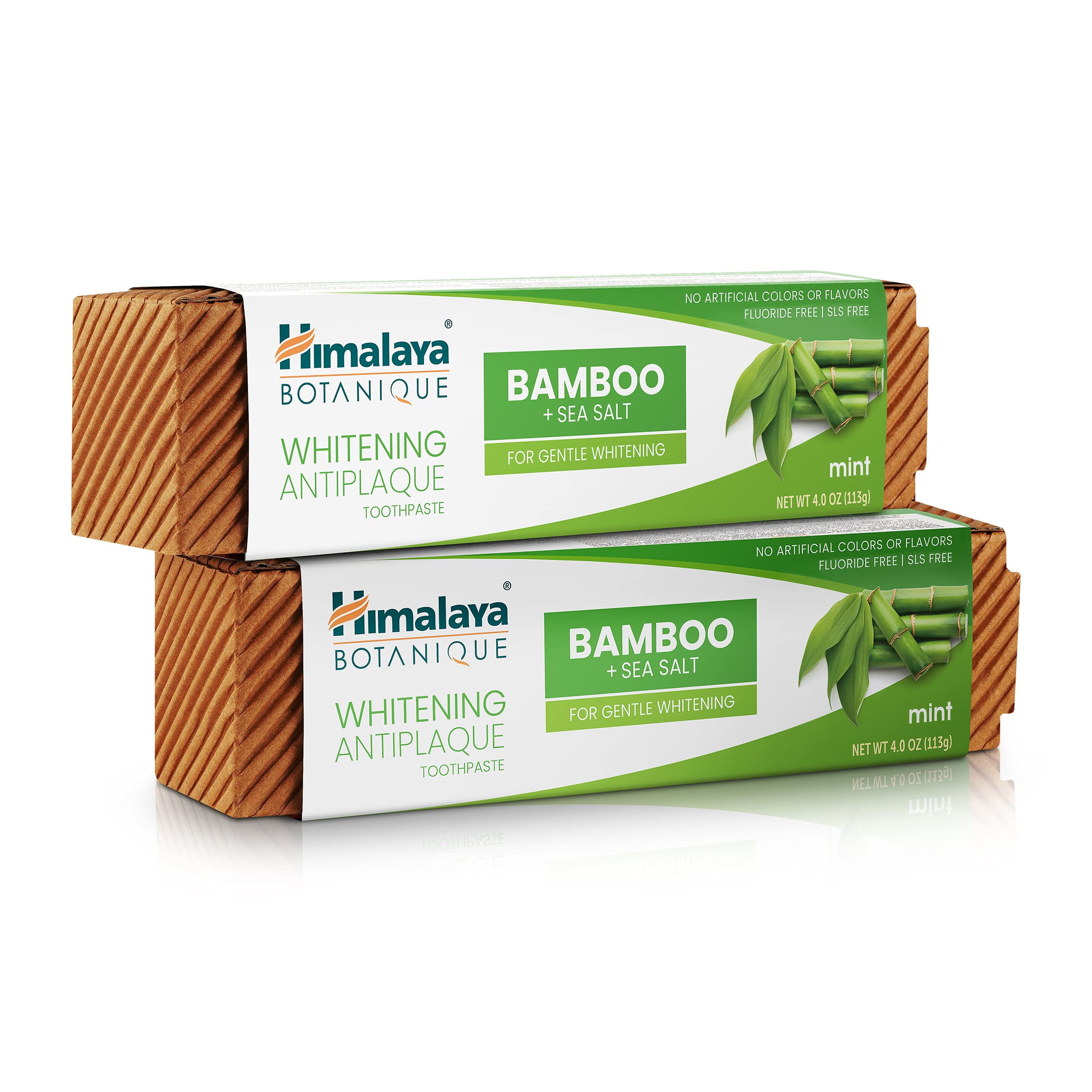 Himalaya Botanique Whitening Antiplaque Toothpaste with Bamboo + Sea ...