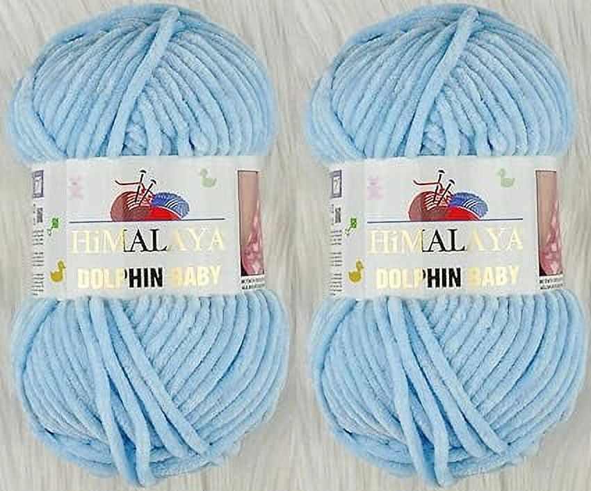 Himalaya Dolphin Baby 35 oz MicroPolyester Blue Yarn, 264 Yards (2 Pack) - Walmart.com
