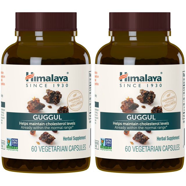 Himalaya Guggul, Cholesterol Supplement for Healthy LDL, HDL, and ...