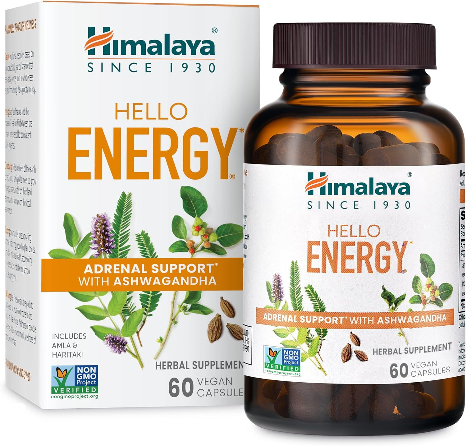 Himalaya Hello Energy Herbal Supplement with Ashwagandha, Amla, Daily ...
