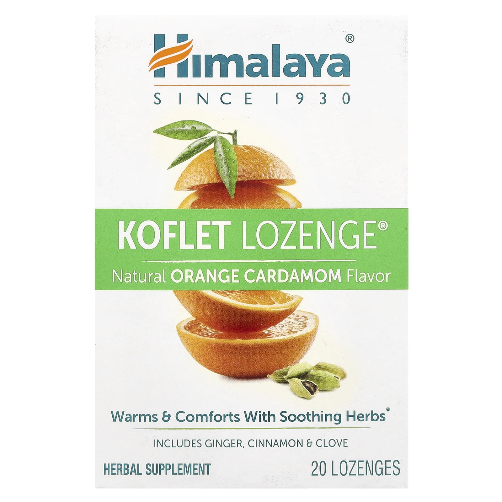 Himalaya Herbals Koflet Lozenges Orange Cardamom 20 ct Pack - Walmart.com