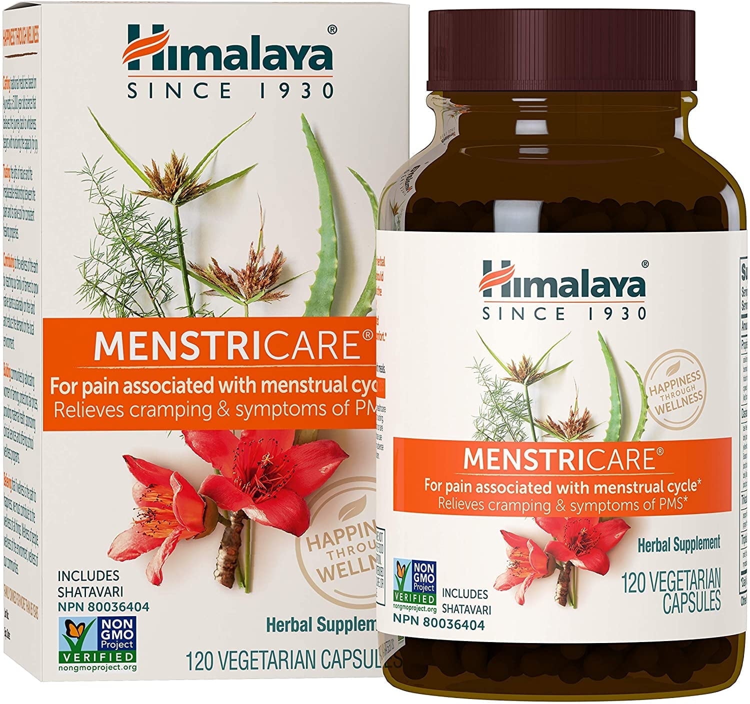 Himalaya MenstriCare for PMS, Menstrual Cramp Relief & Women's Health, 120 Capsules - Walmart.com