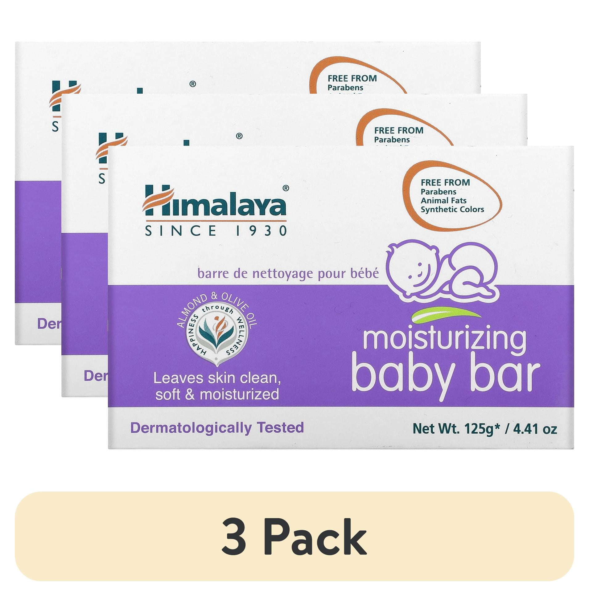 (3 pack) Himalaya Moisturizing Baby Bar Soap, 4.41 oz (125 g) - Walmart.com