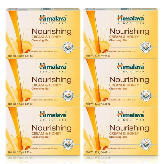 Himalaya Nourishing Cream & Honey Cleansing Bar, Face and Body Soap for ...