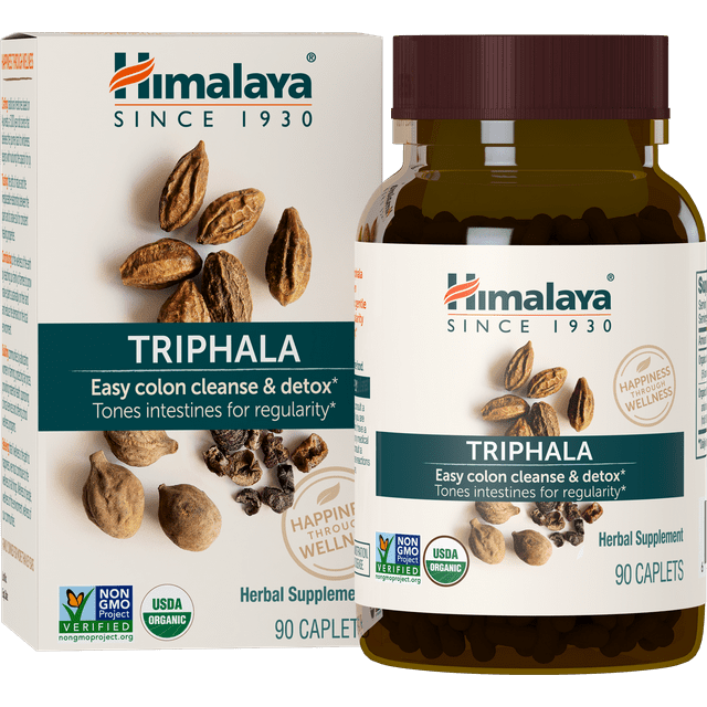 Himalaya Organic Triphala, Detox Capsules for Colon Cleanse & Digestion ...