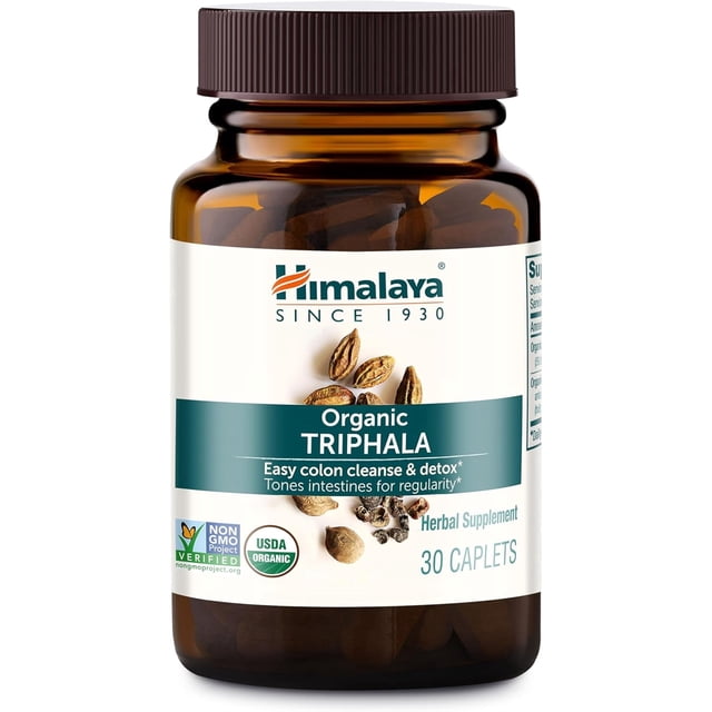Himalaya Organic Triphala Herbal Supplement Supports Regularity ...