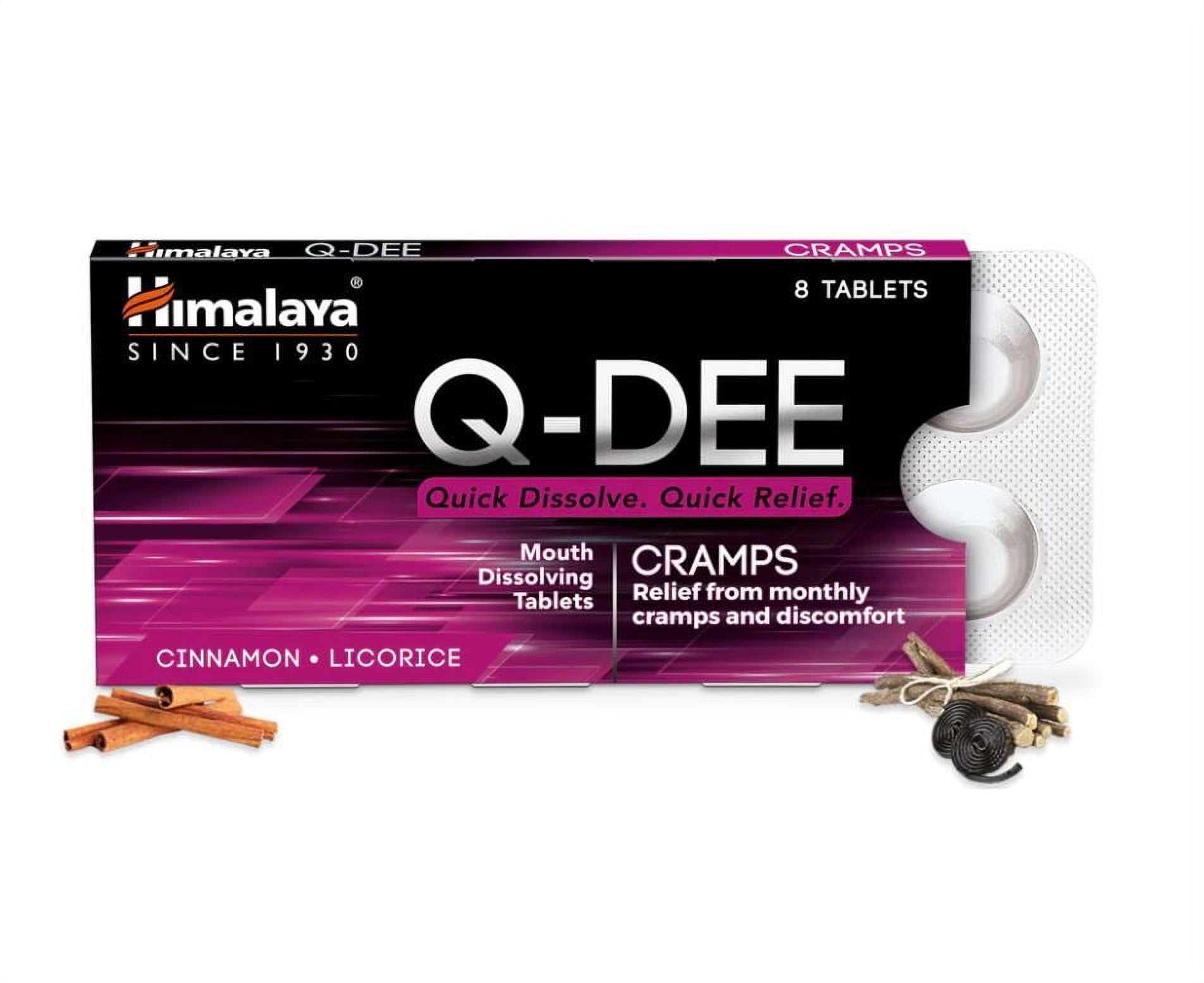 Himalaya Q-DEE (20N X 8) Tablets Relief from monthly cramps and ...