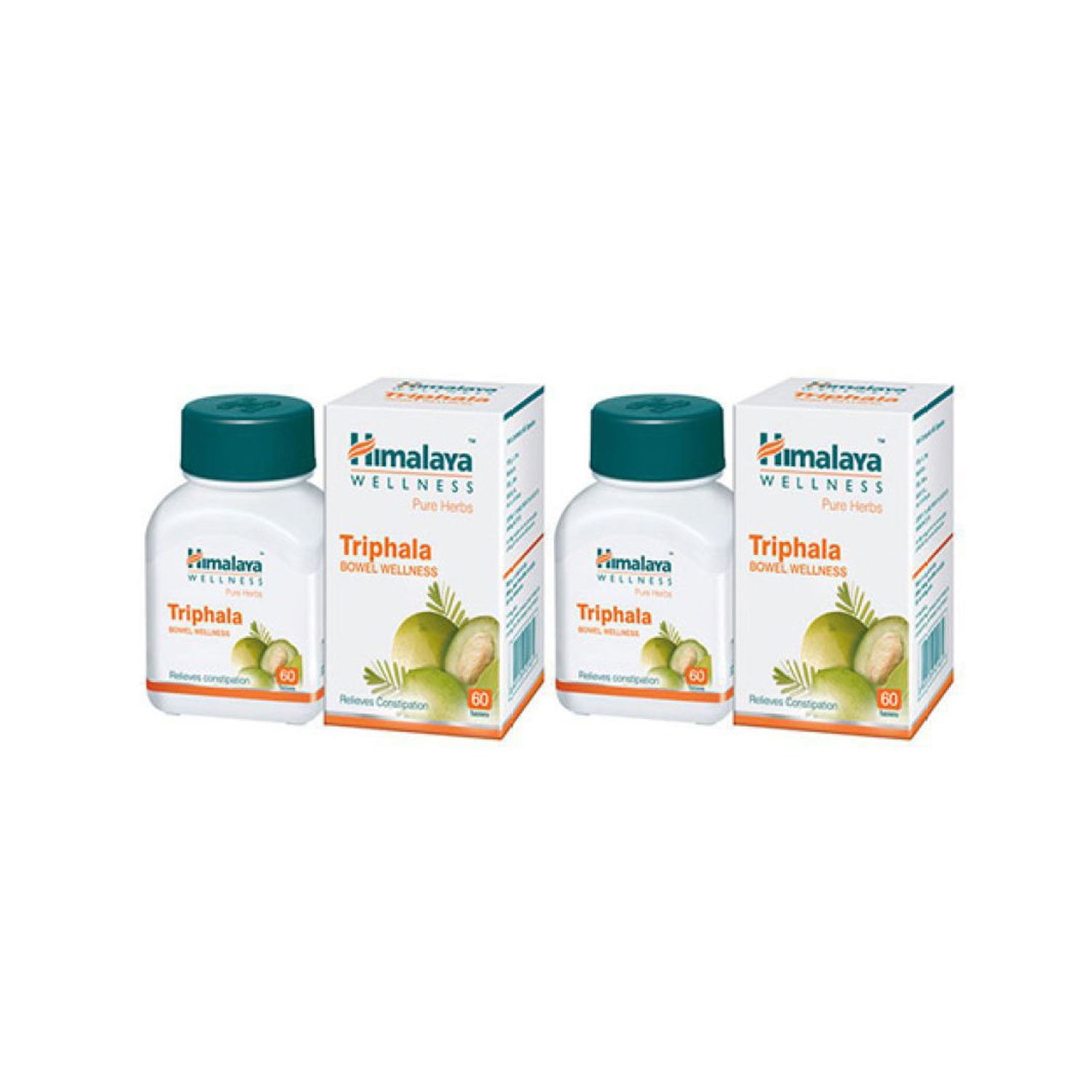 Himalaya Triphala Bowel Wellness 60 Tablets - Pack of 2 - Walmart.com
