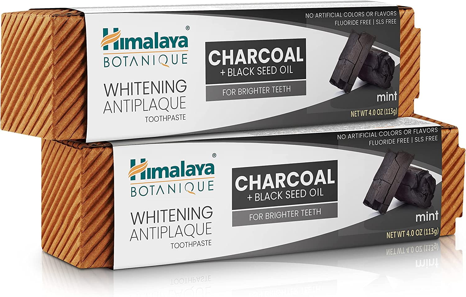 Himalaya Botanique Natural Whitening Toothpaste with Charcoal + Black ...