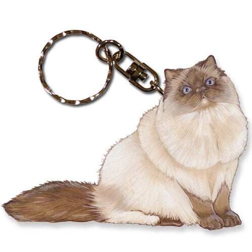 Himalayan Cat Keychain, Souvenir Key Holder, Cat Charm Tag, Pet Key ...