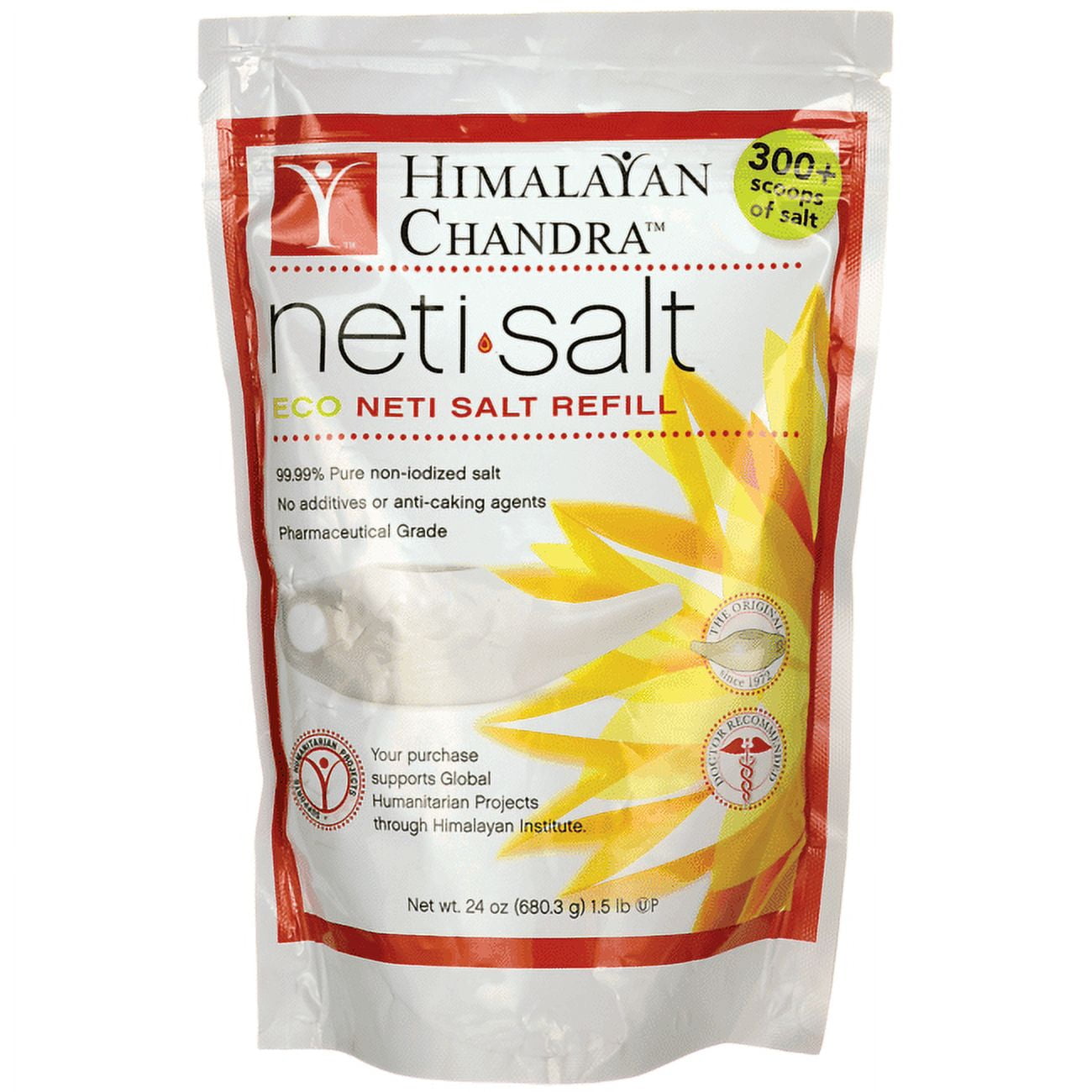 Himalayan Institute Neti Pot Salt Bag - 1.5 lbs HSA/FSA Eligible ...