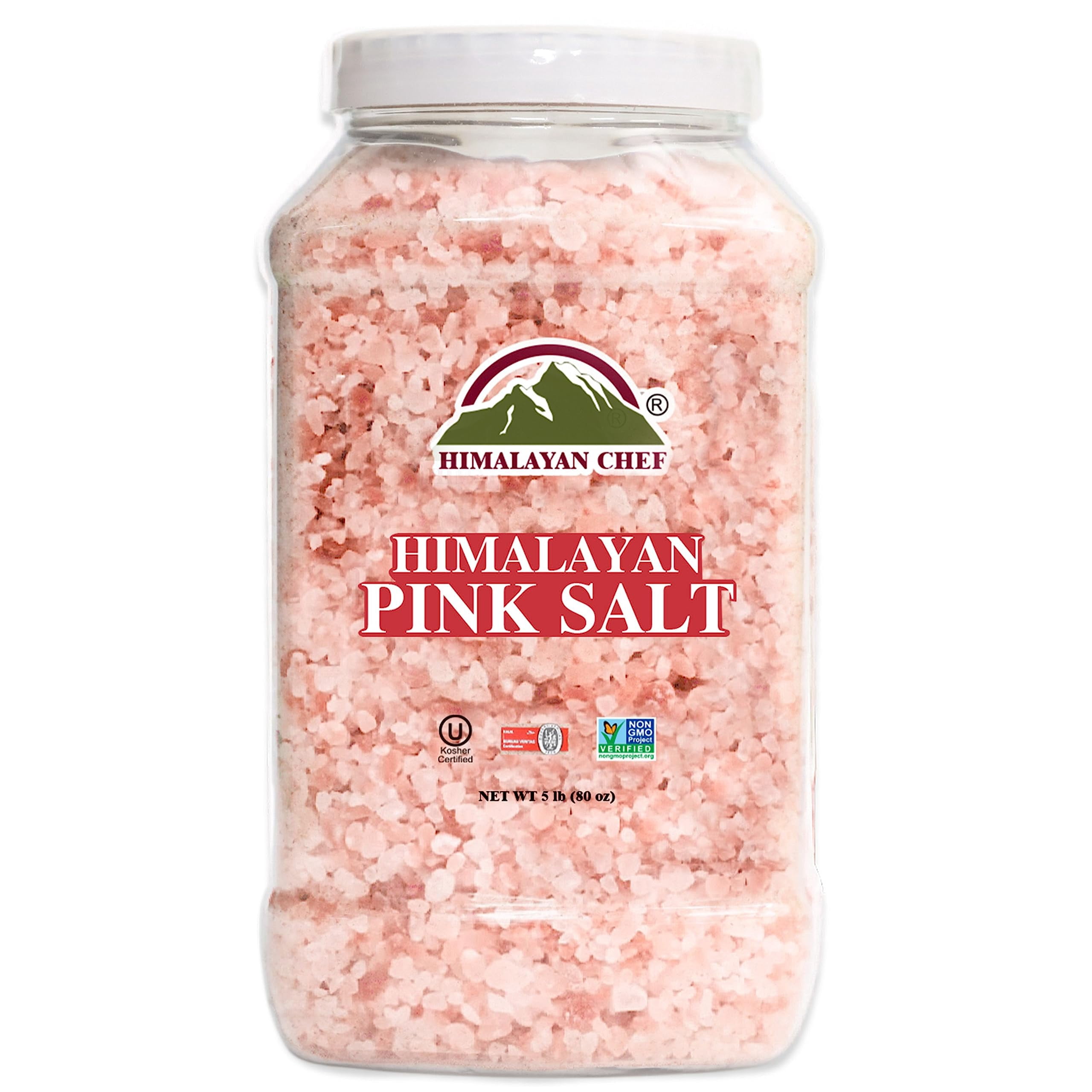 Himalayan Chef Himalayan Salt RE32 Coarse 5 Pound Pink Himalayan Salt ...