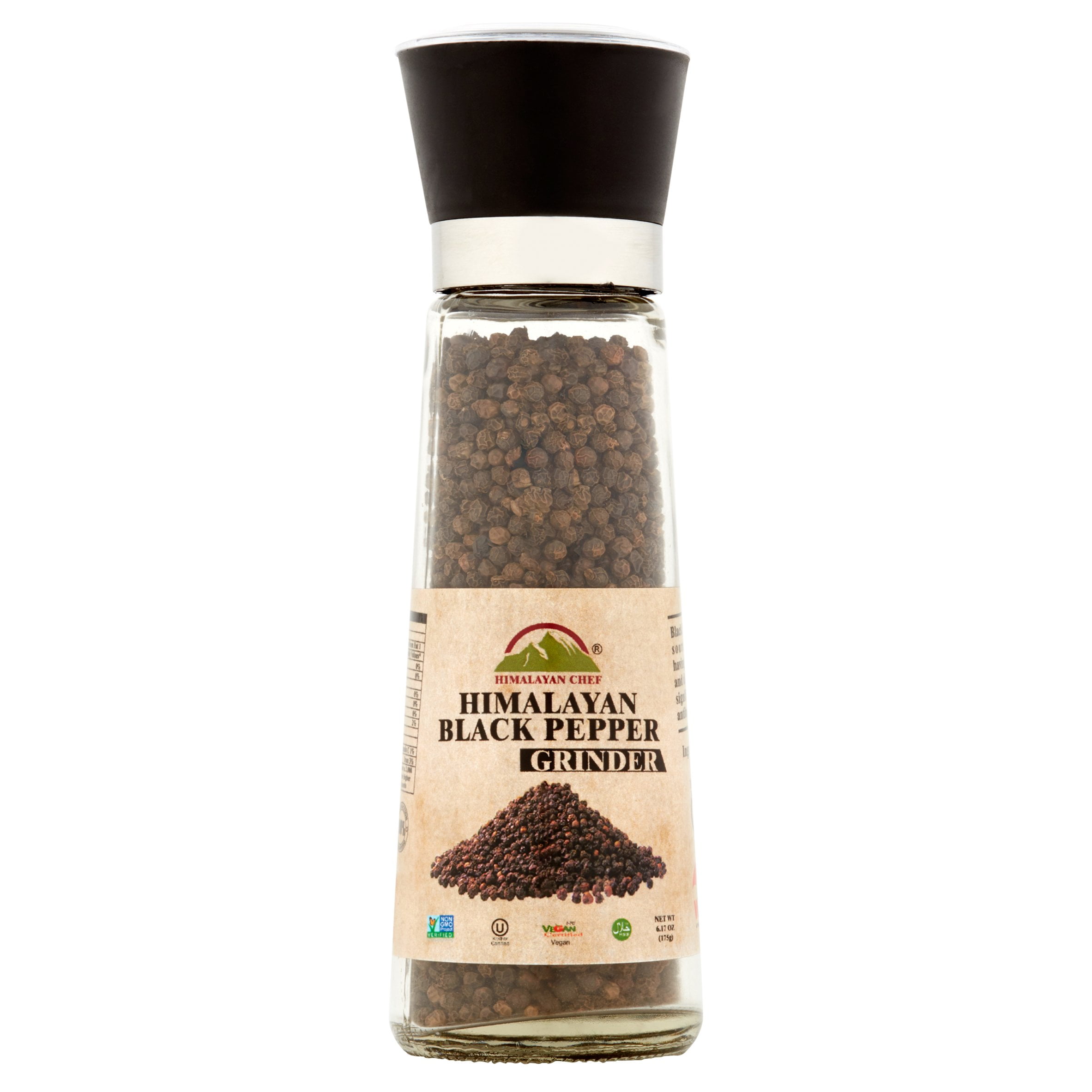 Himalayan Chef Pepper Hmlyan Black Tall,6.4 Oz (Pack Of 6) - Walmart.com