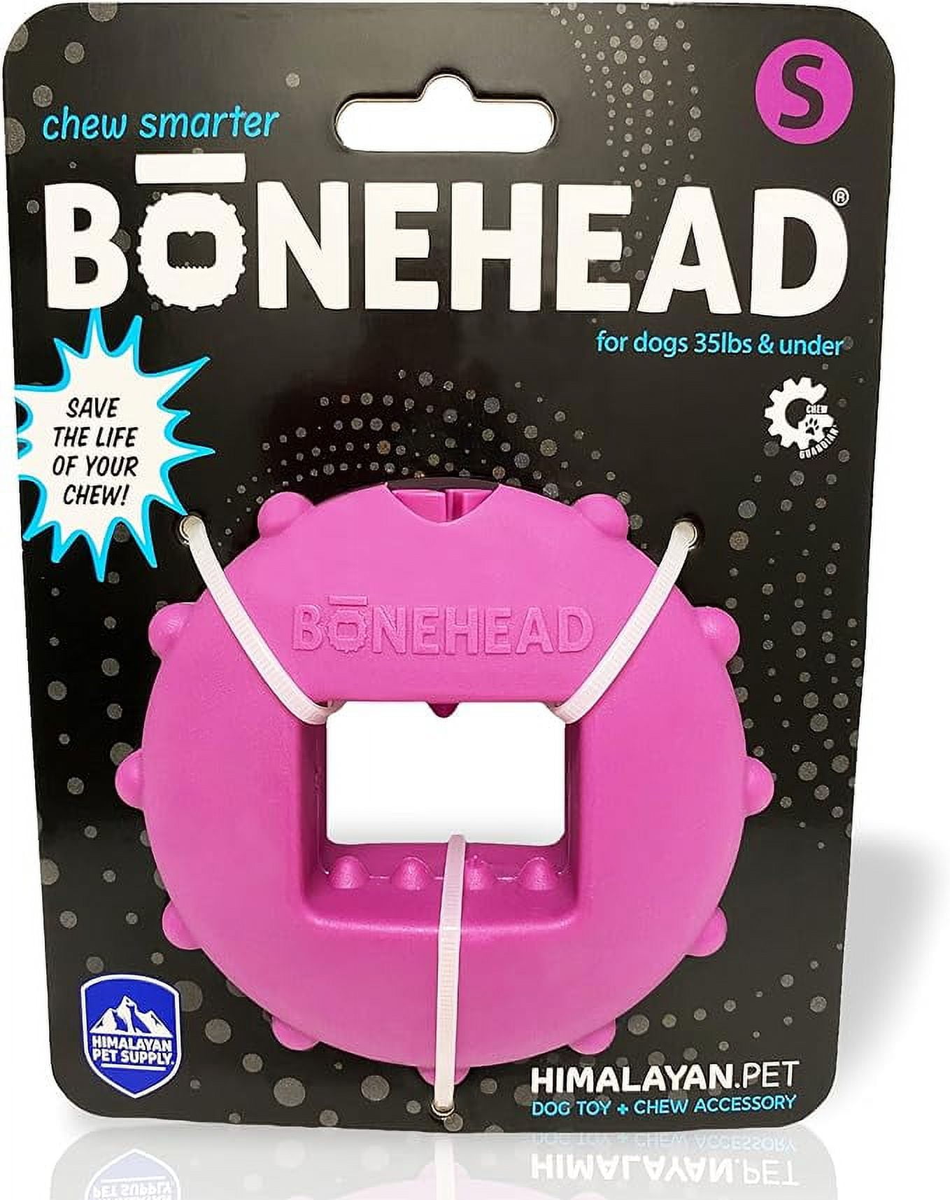 Himalayan Dog Chew Bonehead Small Dog Chew Holder, Secures Chews for Dogs, Chew Smarter and ...