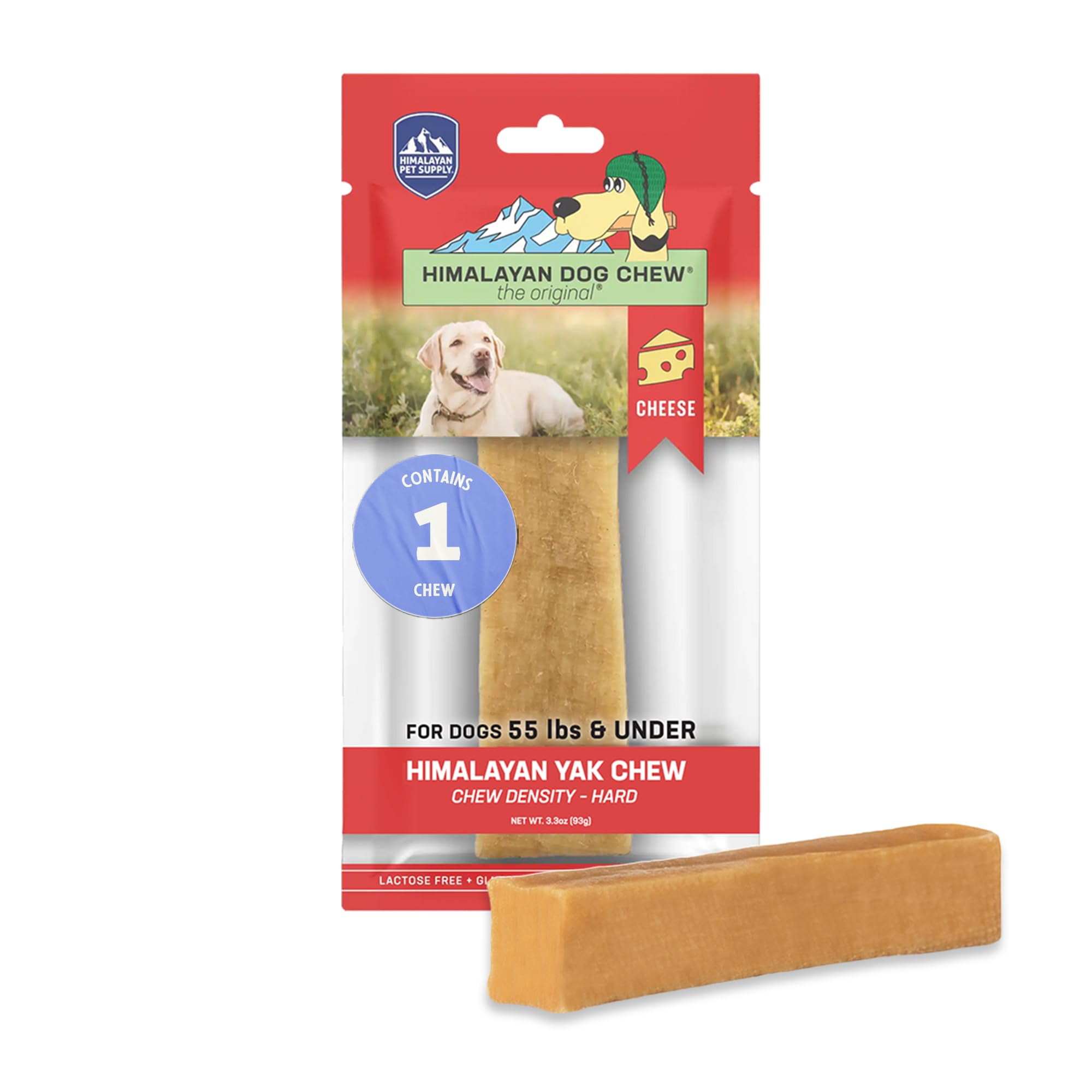 Himalayan Dog Chew Original DHF10 Yak Cheese Dog Chew, 1 Large Stick, 3.3 oz, Gluten Free ...