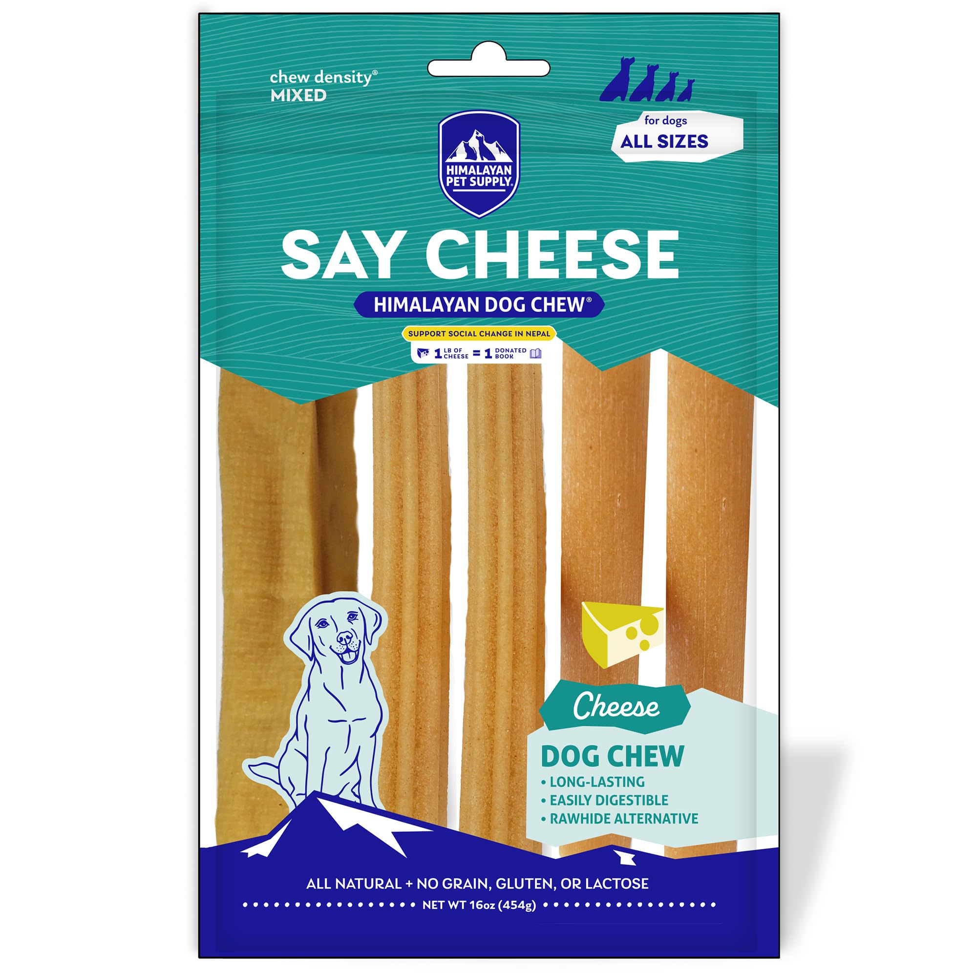 Himalayan Dog Chew Say IRF13 Cheese! Assorted Yak Dog Treats, Long ...