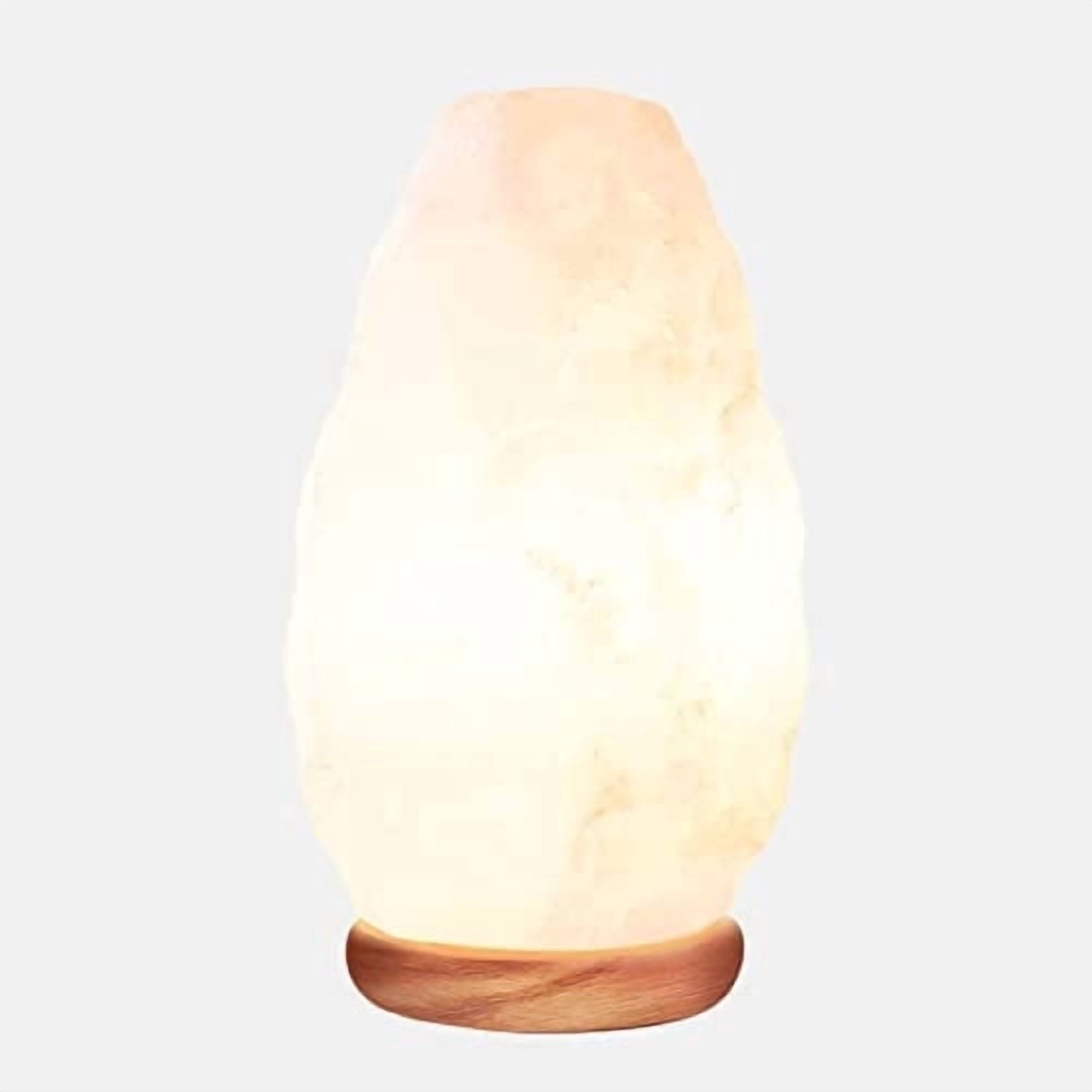 WBM White Salt Lamp Night Light, 5-7 lbs/Each - Hand Curved Night Light ...