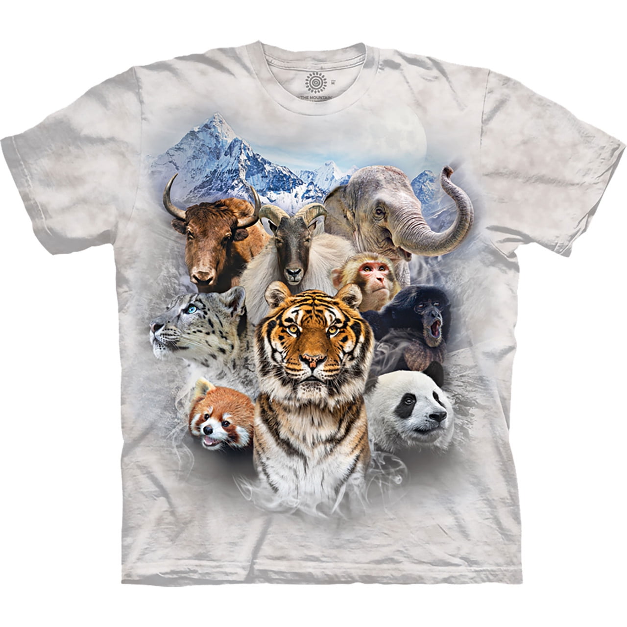 Himalayan Mountain Collage Classic All Over Print Unisex T-Shirt Tee ...