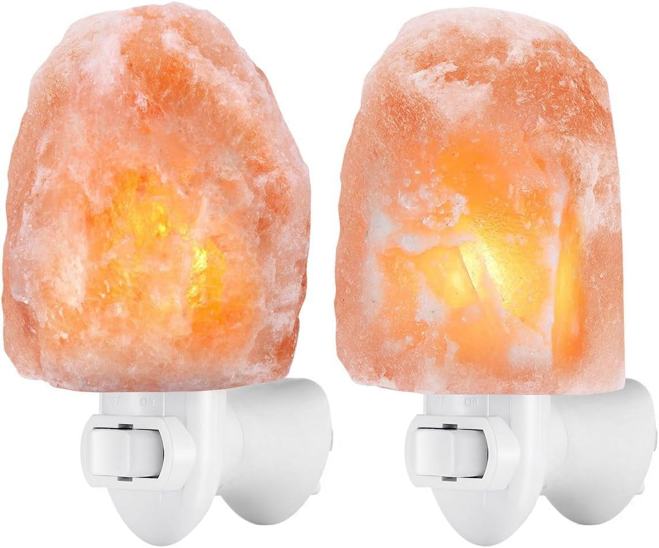 Himalayan Natural Crystal Salt Light Lamp with 4 Bulbs, 11.2oz Mini ...