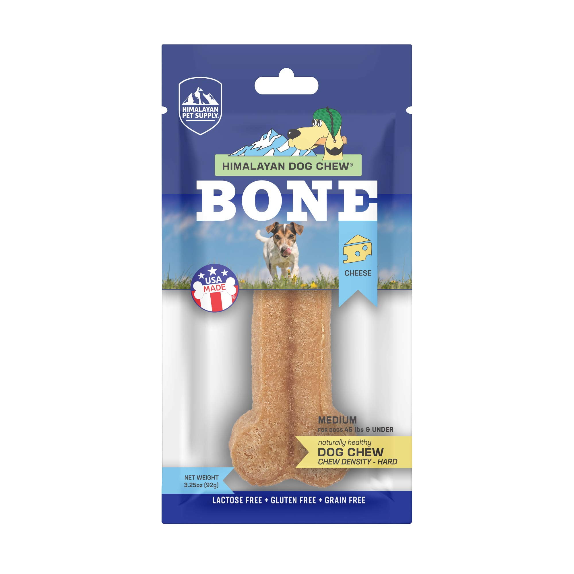 Himalayan Pet Supply Dog Chew Bone AIS1 - Medium | Stain Free, Protein ...
