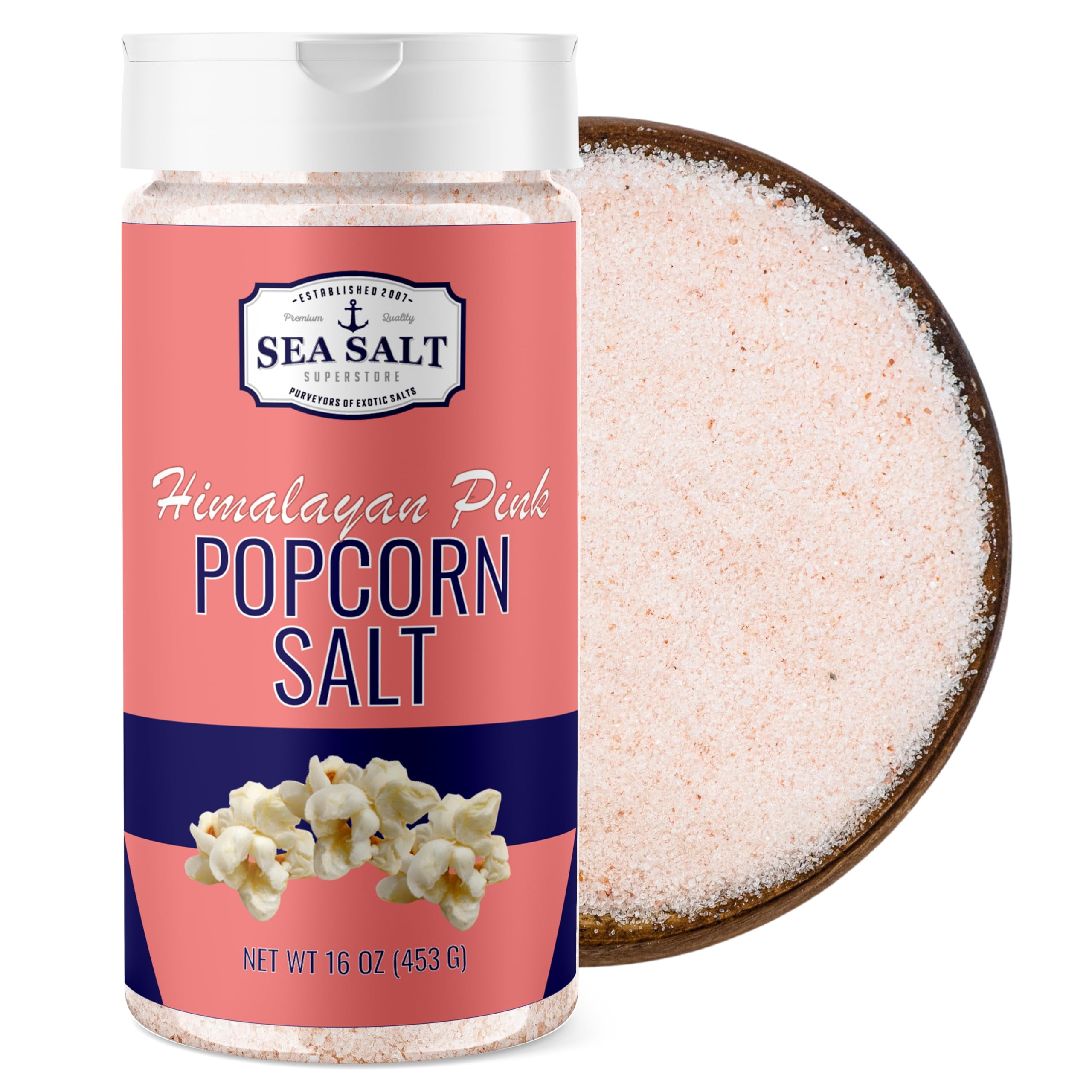 Himalayan Pink Popcorn Salt AKF18 Seasoning, Single Origin Fine ...