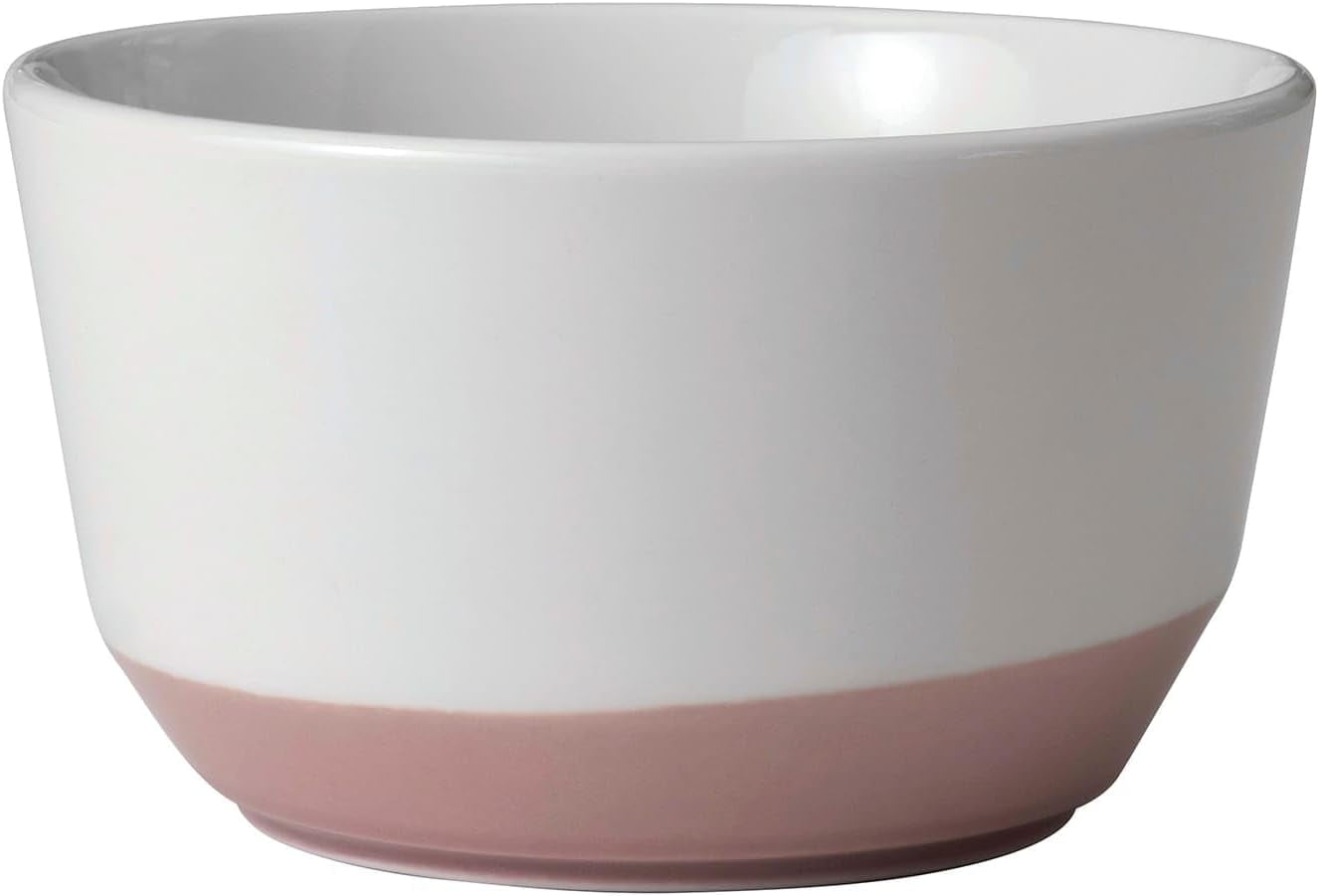 Himalayan Pink Porcelain Salad Soup Bowls, Modern Style Large Soup ...