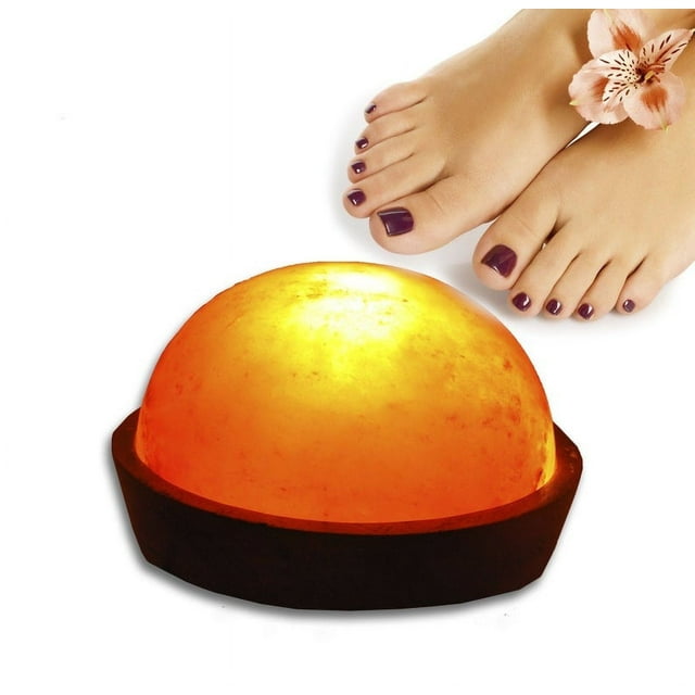 "Himalayan Pink Salt Foot & Hand Detox Massage Dome Lamp with Dimmer ...