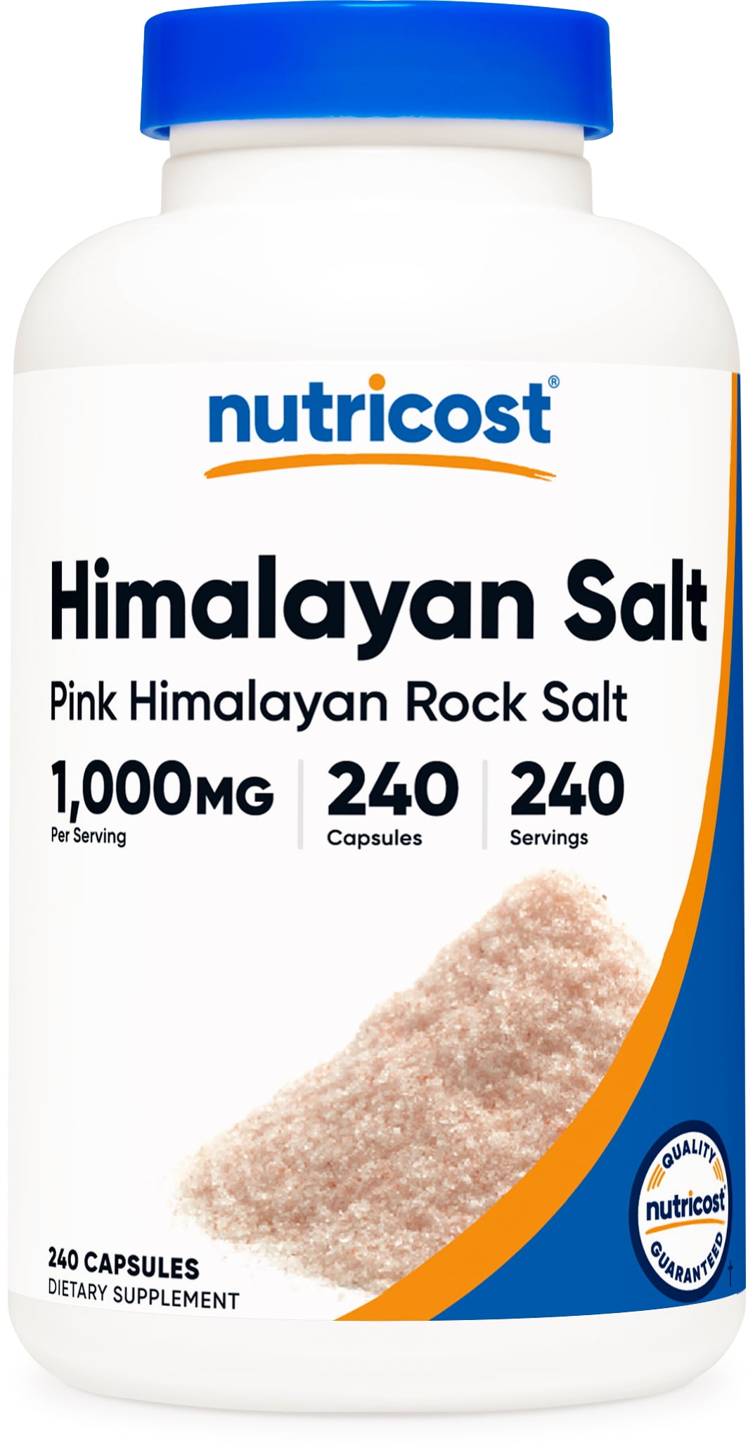 Nutricost Himalayan Salt Capsules, 1,000 mg, 240 Servings, Pink Rock ...