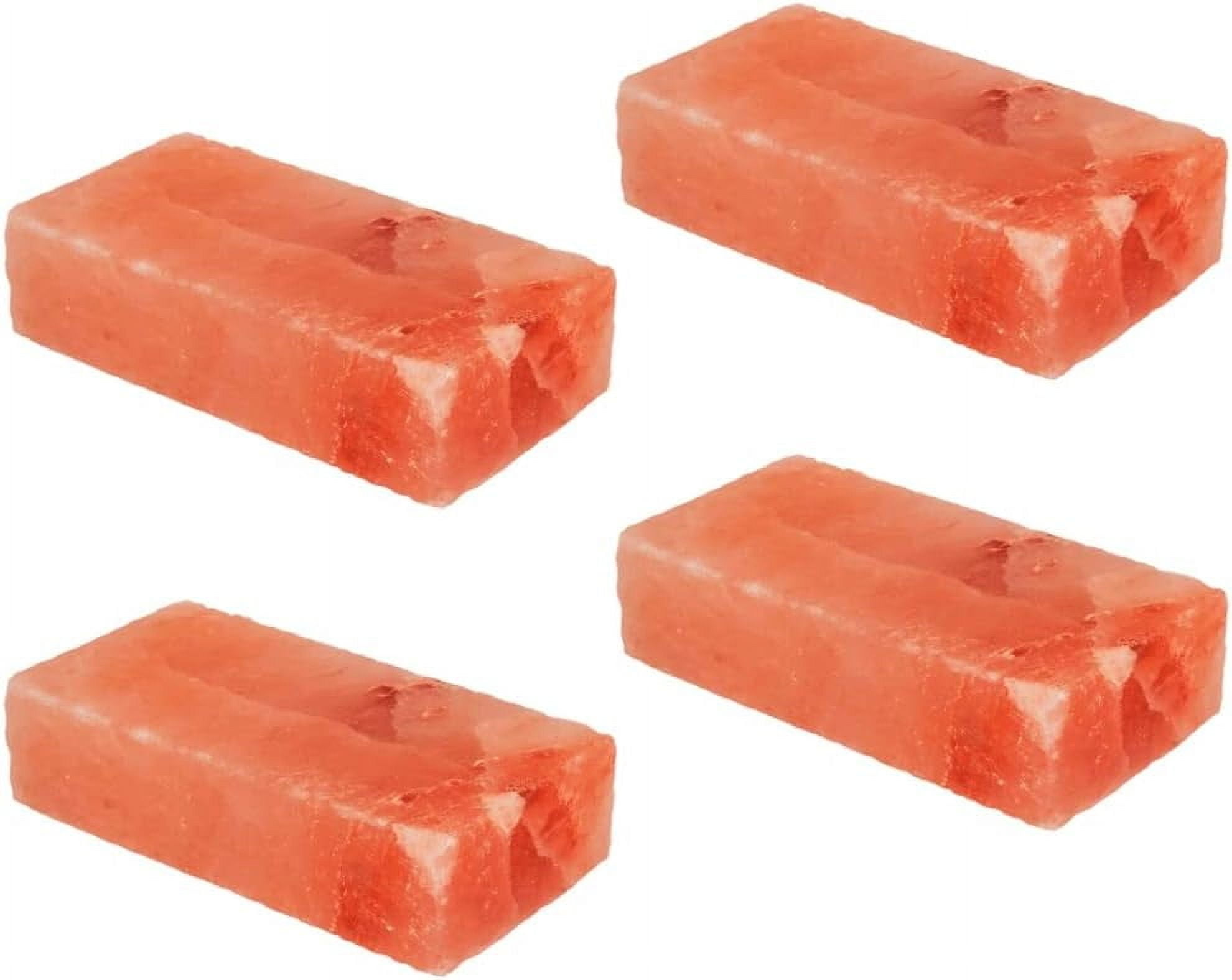Himalayan Salt Block Lick Brick – 4.4 lbs, 4 Pack – 8X 3.85 x 2 inches ...