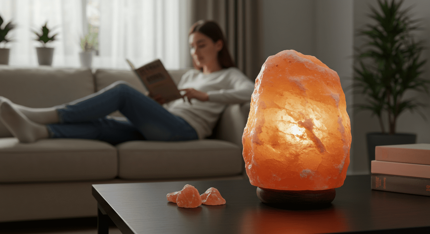 Natural Himalayan Salt Lamp – 11–15 lbs | Hand-Carved Pink Salt Rock ...
