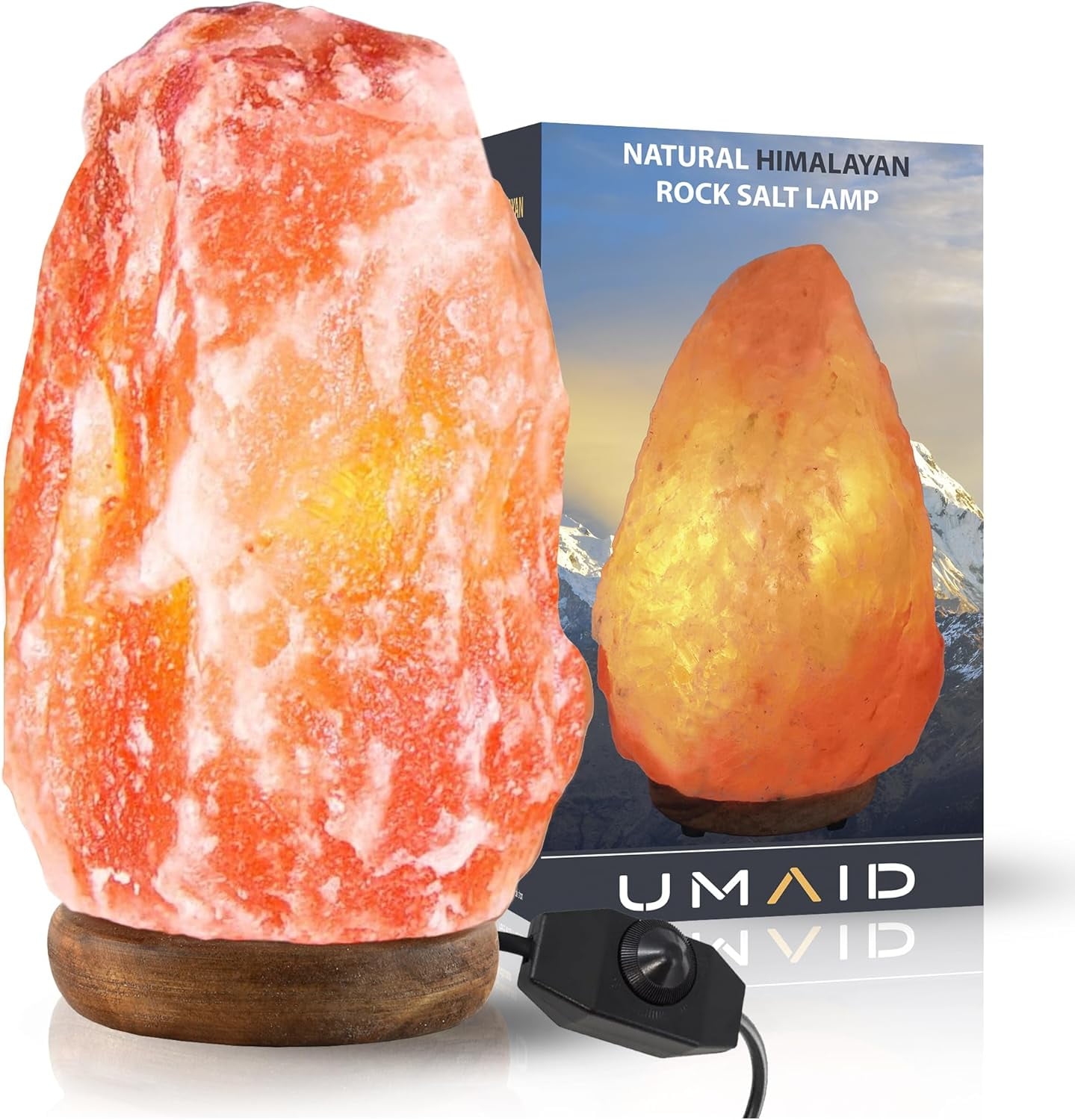 Himalayan Salt Lamp 8-10 Inch (7-11 Lb) with Natural Himalayan Rock ...