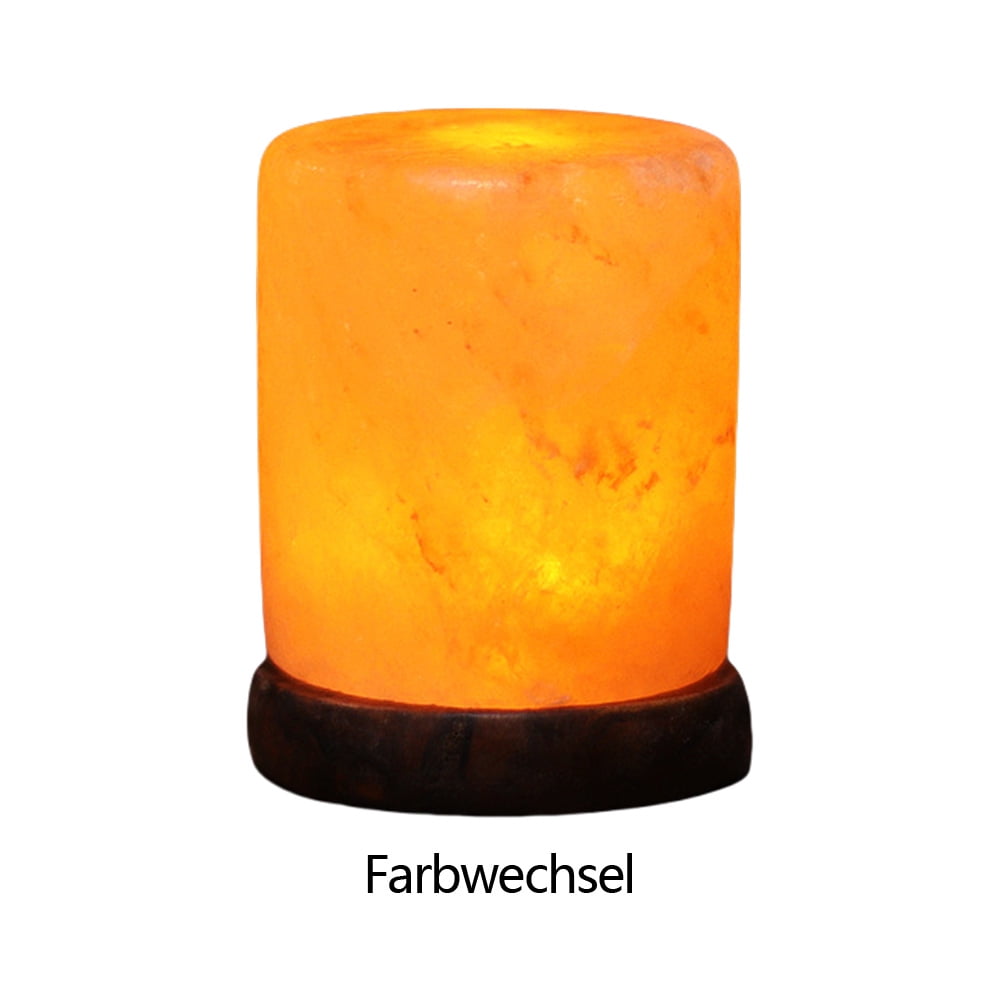 Himalayan Salt Lamp LED Night Light with Base Bedside Night Light ...