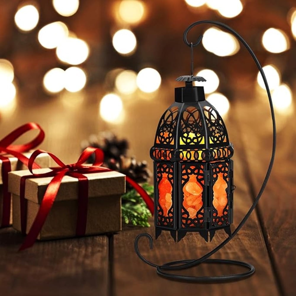 Himalayan Salt Rock Lamp, Dimmable Crystal Salt Lamp DIY Rock Night ...