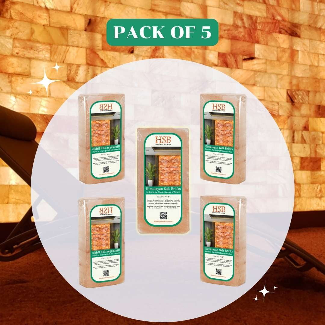 Himalayan Salt Tiles 8x4x1 Pack of 5 | Himalayan Salt Tile | Himalayan ...