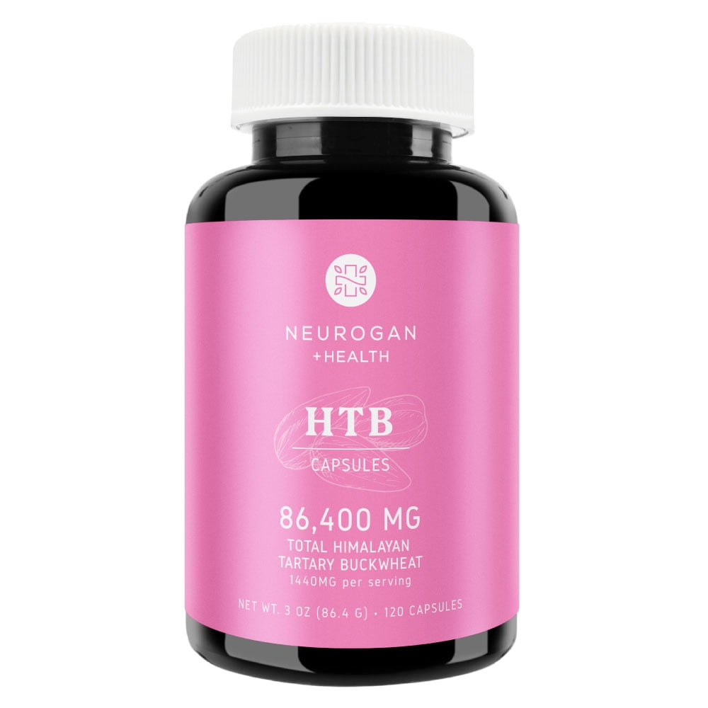 Himalayan Tartary Buckwheat (HTB) Pure & Potent Capsules - 720mg, 60 ...