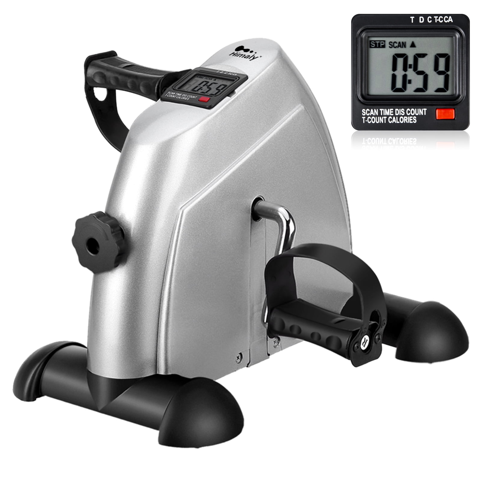 Himaly Mini Trainer Bike, Under Desk Pedal Exerciser, Adjustable ...