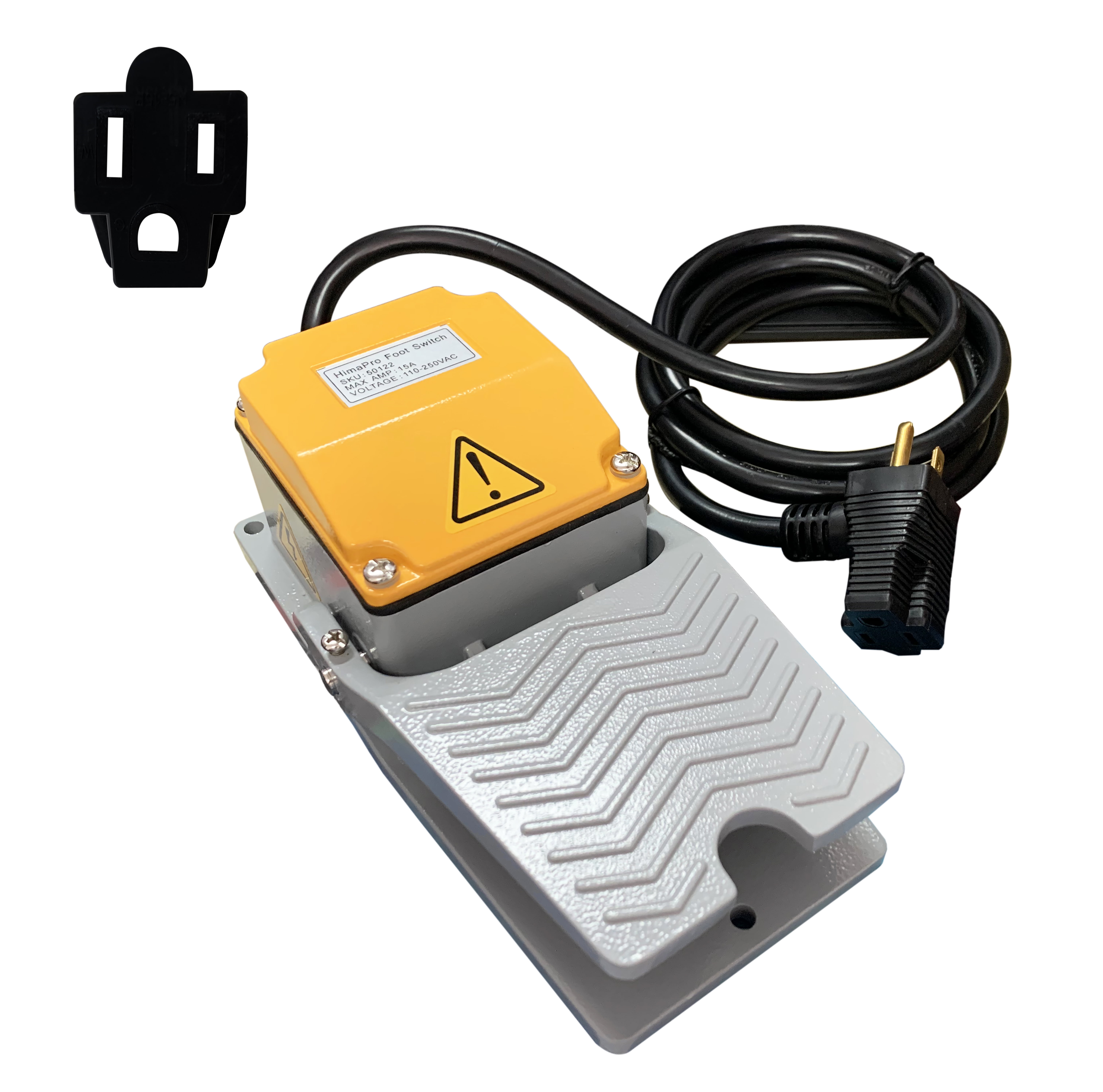 HimaPro Foot Control Switch Pedal, 15A SPDT, Aluminum Cast, 6-ft Cable ...
