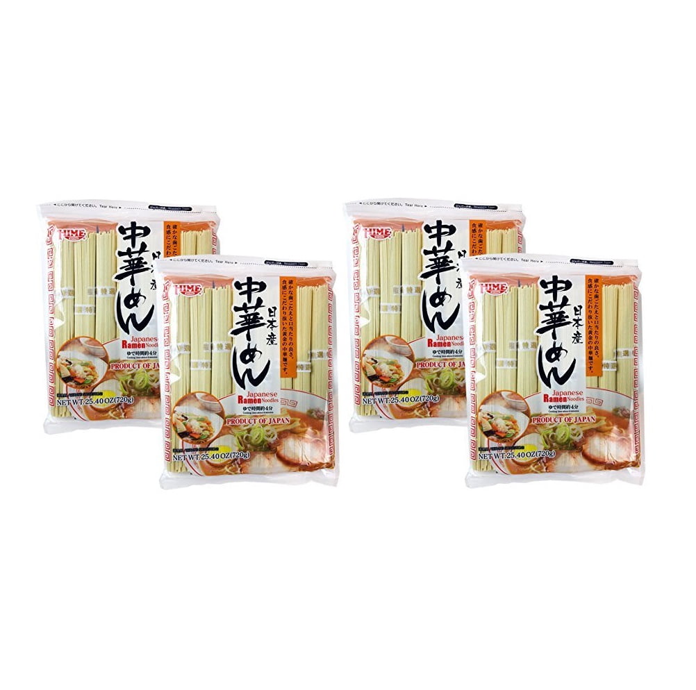 Hime Japanese Dried Ramen Noodles, 25.40 Oz, 4 Count - Walmart.com