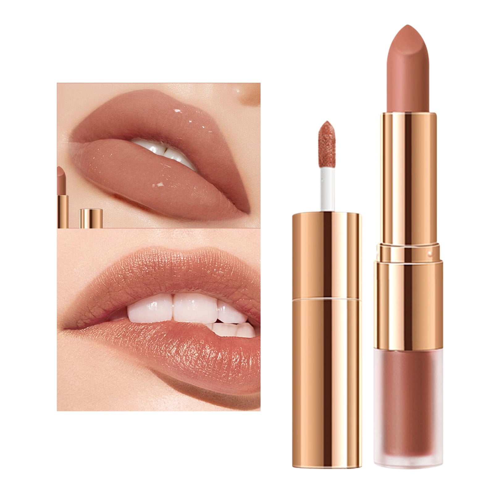 Himery Lipstick Double Ended Velvet Lipstick Moisturizing and Not Easy ...
