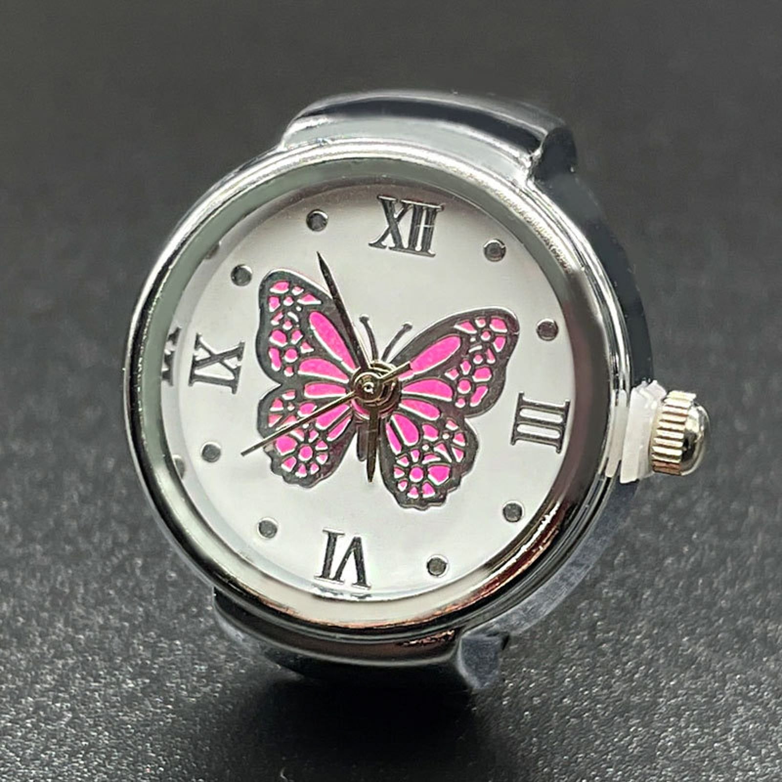 Himery Rings for Women Real Watch Ring to Tell Time Vintage Watch Clock ...
