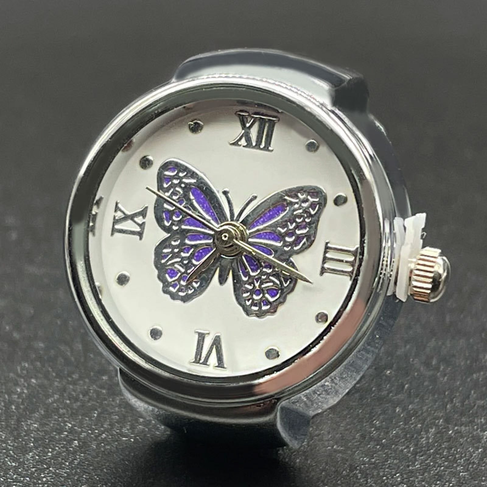 Himery Rings for Women Real Watch Ring to Tell Time Vintage Watch Clock ...