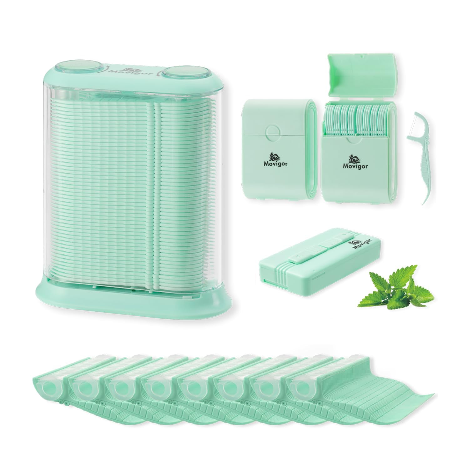 Himgy Whitening Mint Dental Flossers Kit - Twin Lines & Double Clean ...