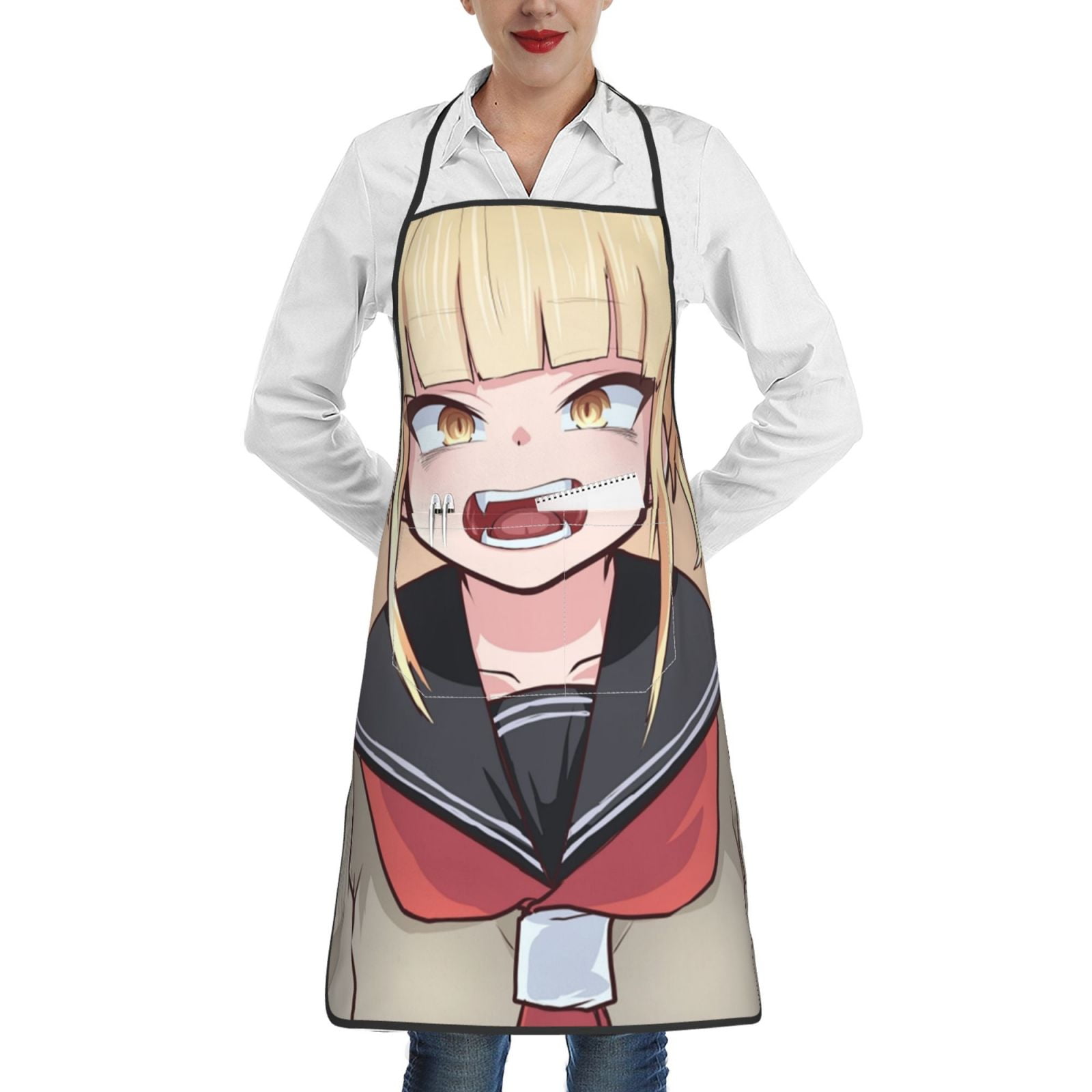 Himiko Toga Adjustable Bib Aprons, Waterdrop Resistant Apron with 2 ...
