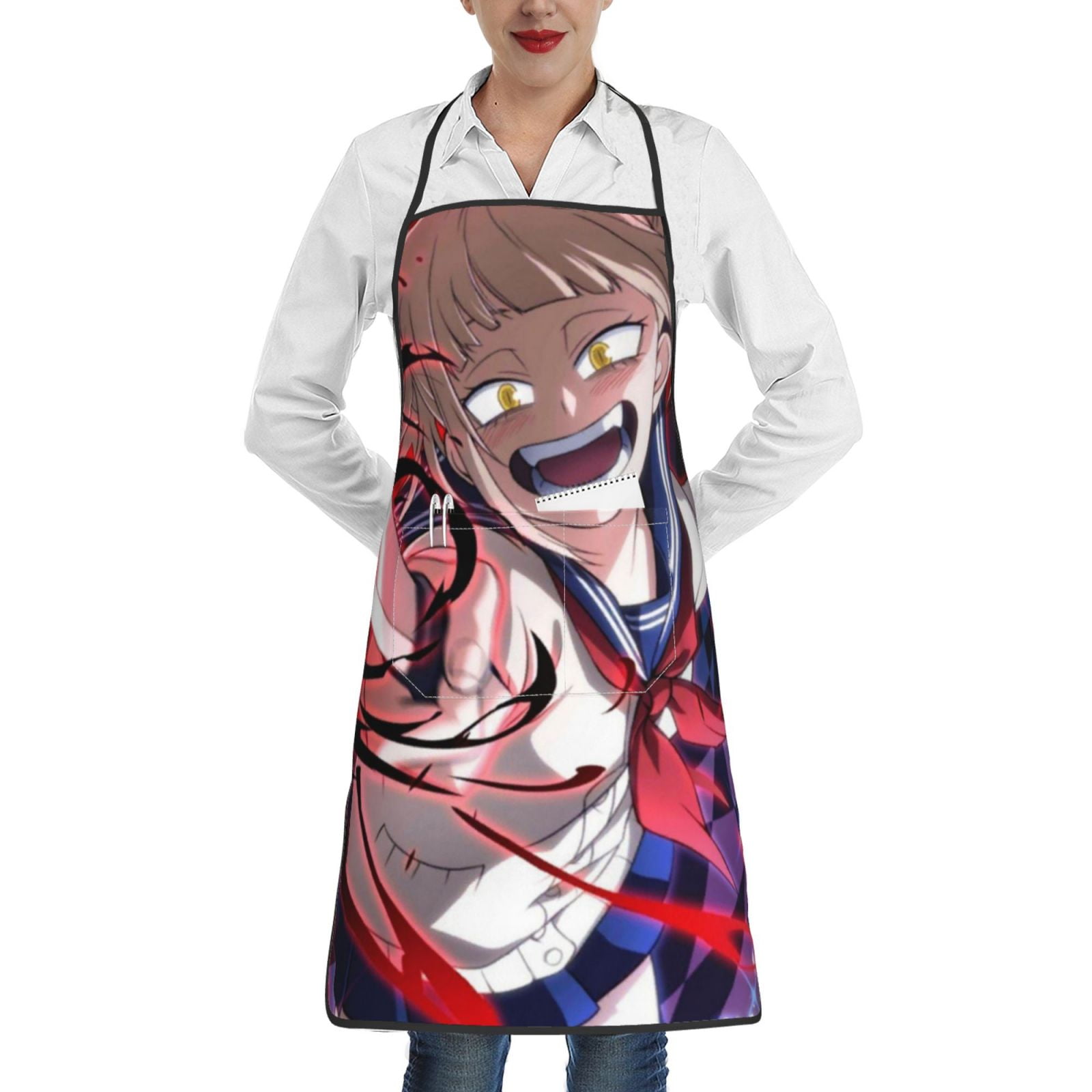 Himiko Toga Adjustable Bib Aprons, Waterdrop Resistant Apron with 2 ...