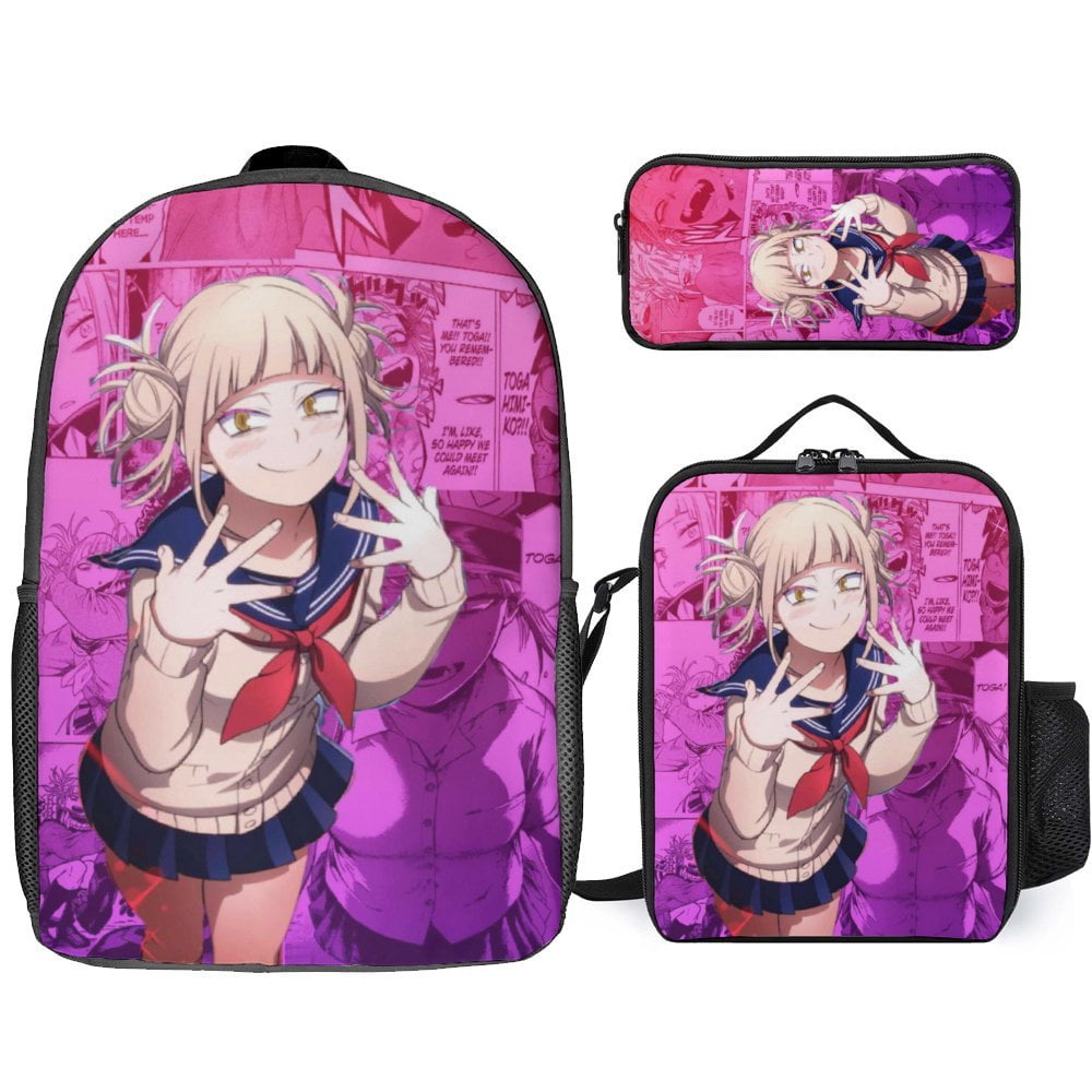 Himiko Toga Backpack 3 Piece Set Travel Daypack Combination, Back to ...