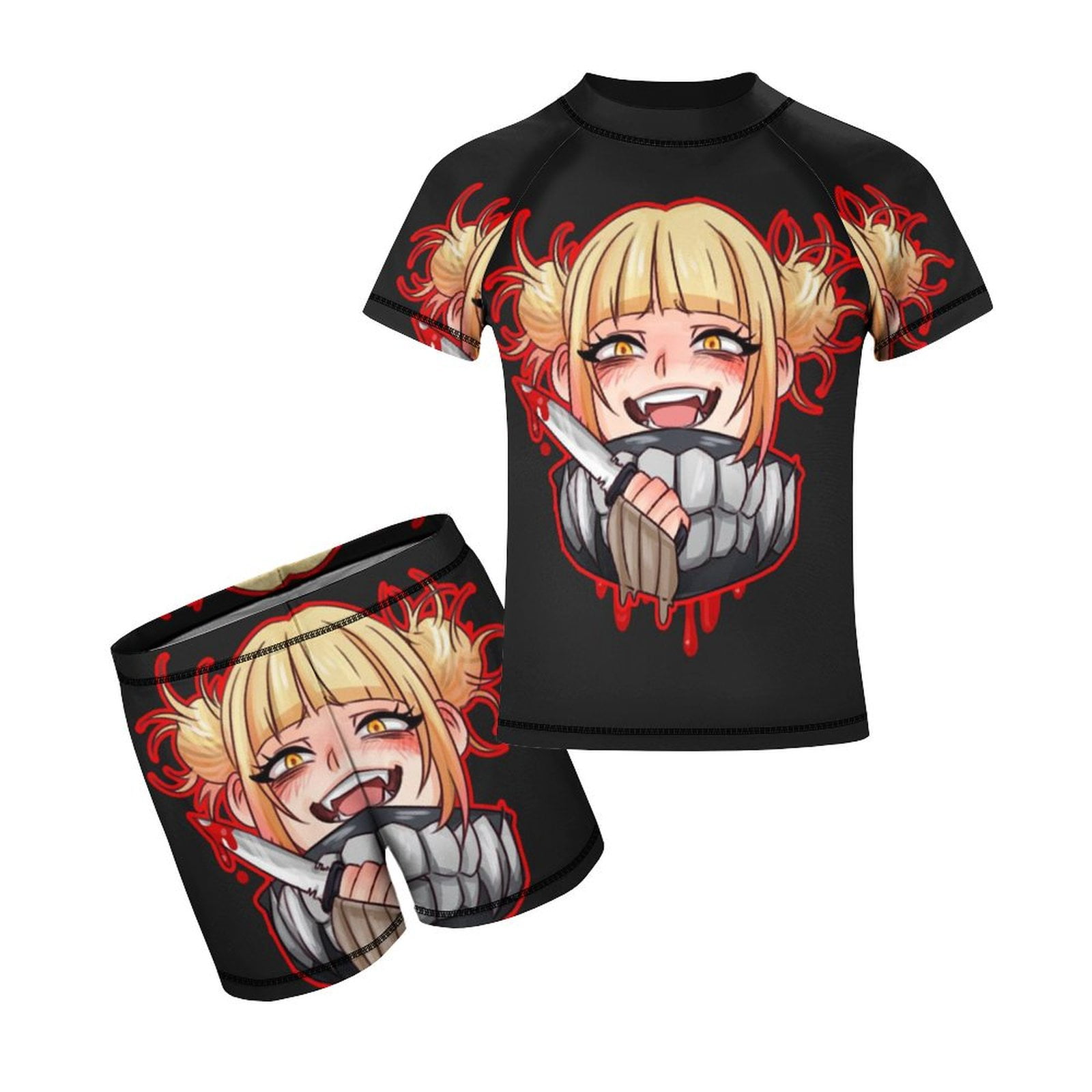 Himiko Toga Boys 2-Piece Swimsuit Set Bathing Suit Short Sleeve ...