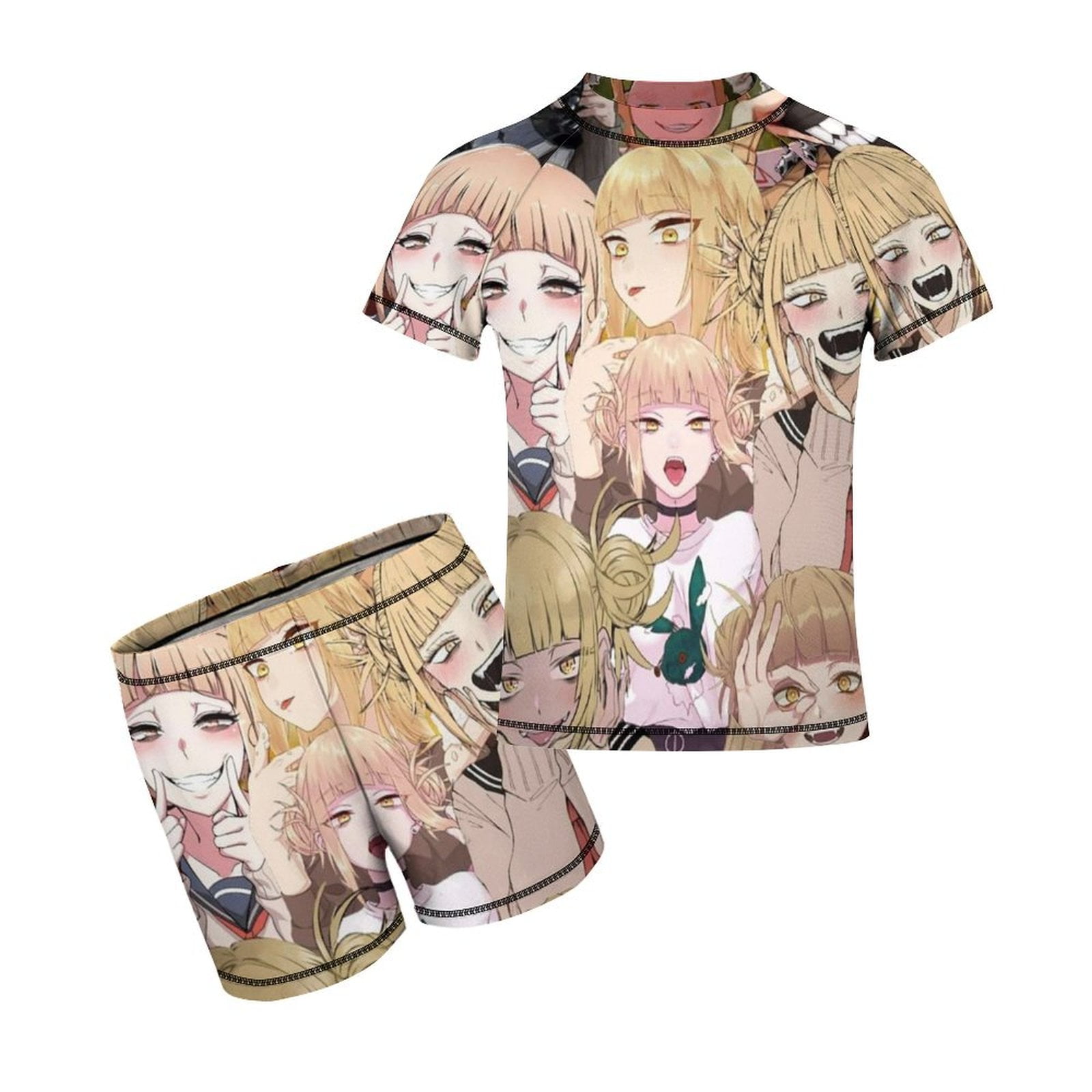 Himiko Toga Boys 2-Piece Swimsuit Set Bathing Suit Short Sleeve ...