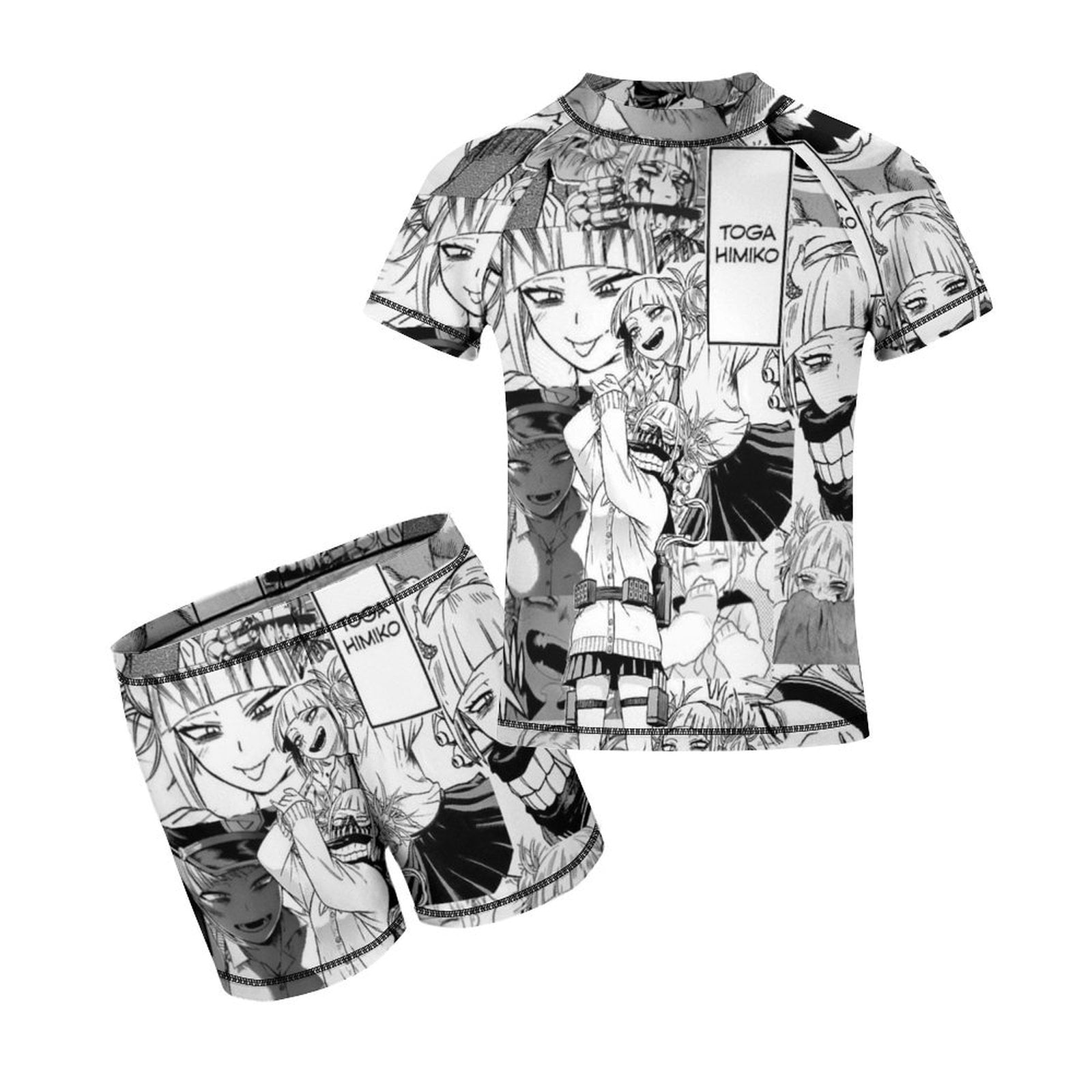 Himiko Toga Boys 2-Piece Swimsuit Set Bathing Suit Short Sleeve ...